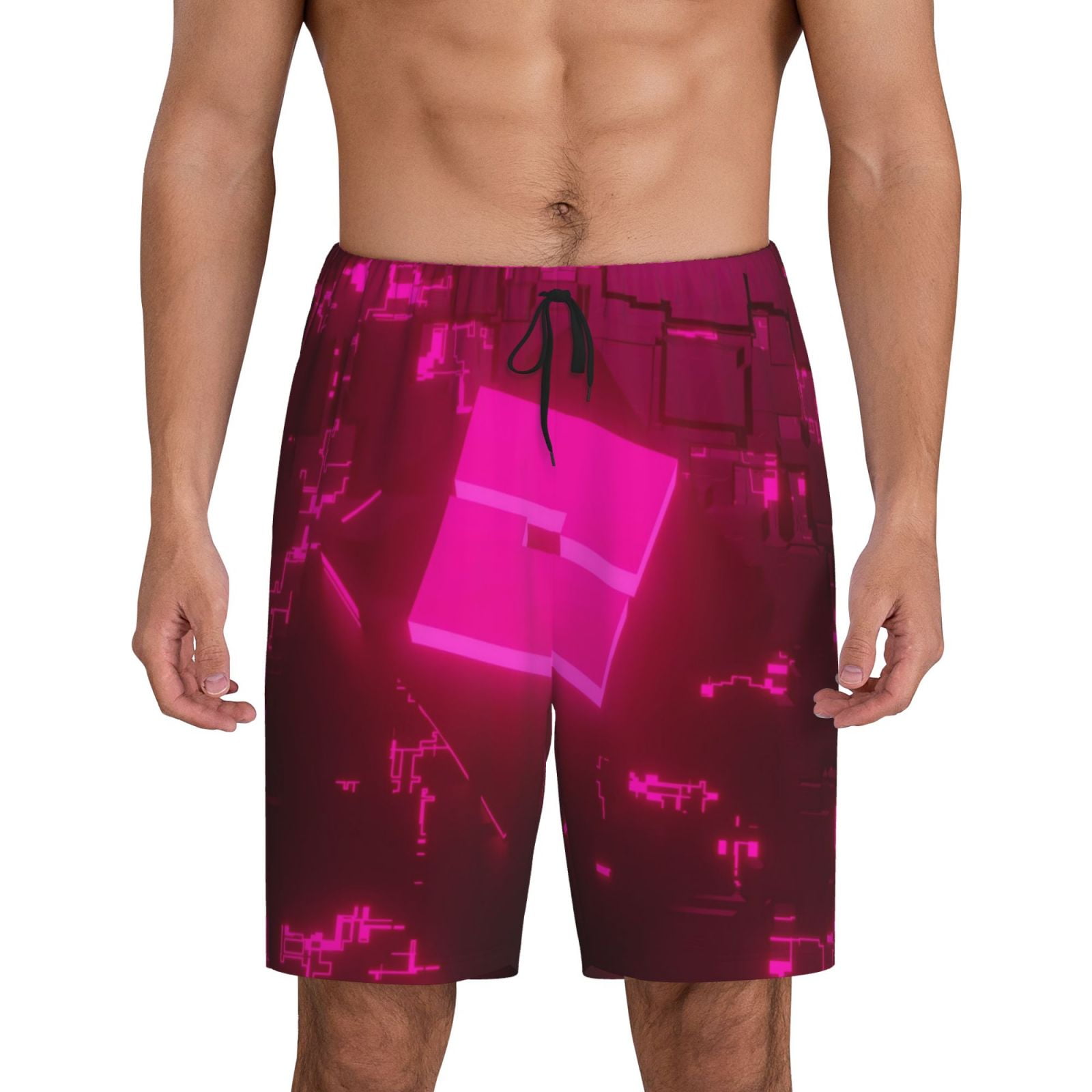 Saiise Roblox Pattern Pajama Shorts Mens Pajama Bottoms for Men Pjs ...