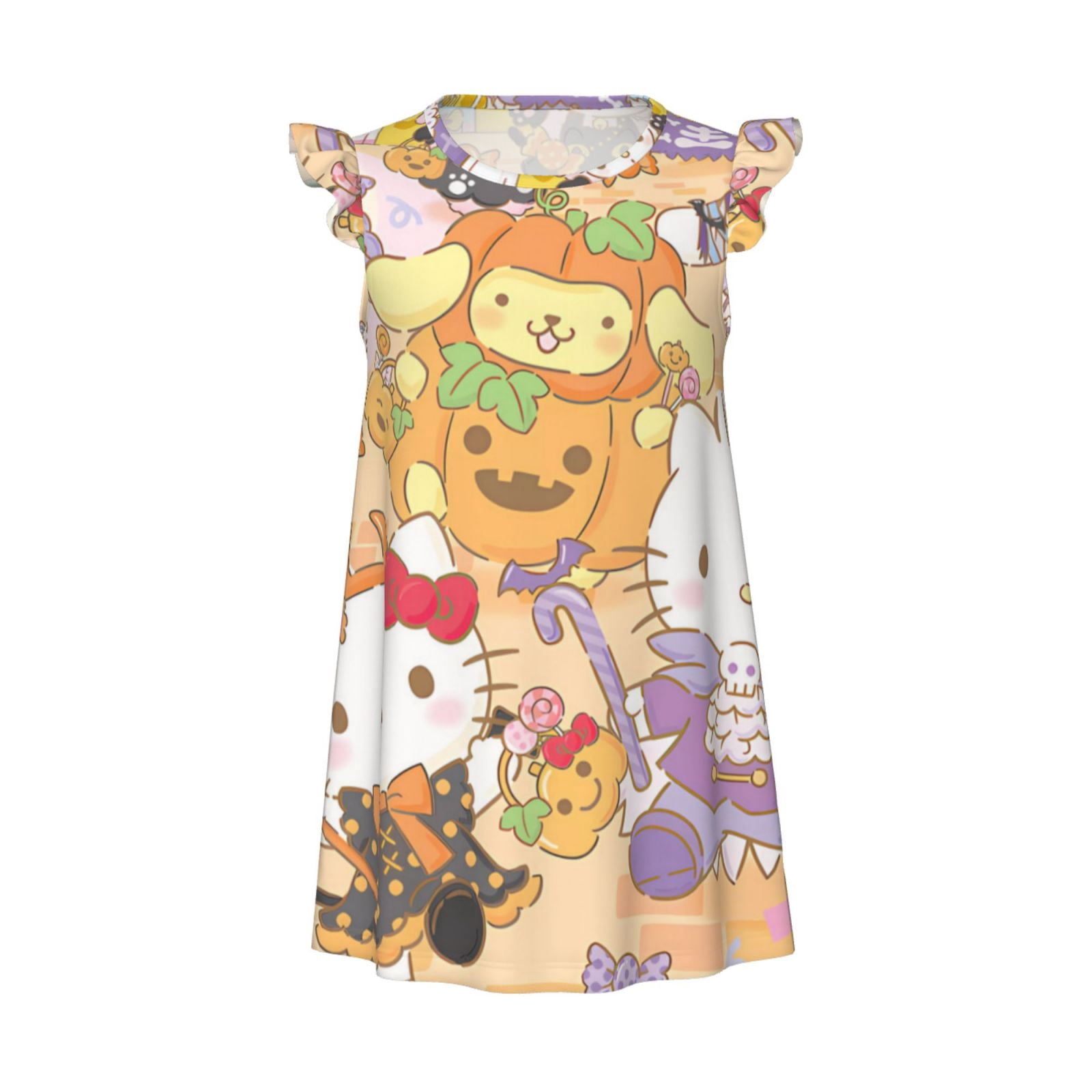 Saiise Sanrio Bt Girls Nightgowns Pajamas Dress 3D Printed Flutter ...