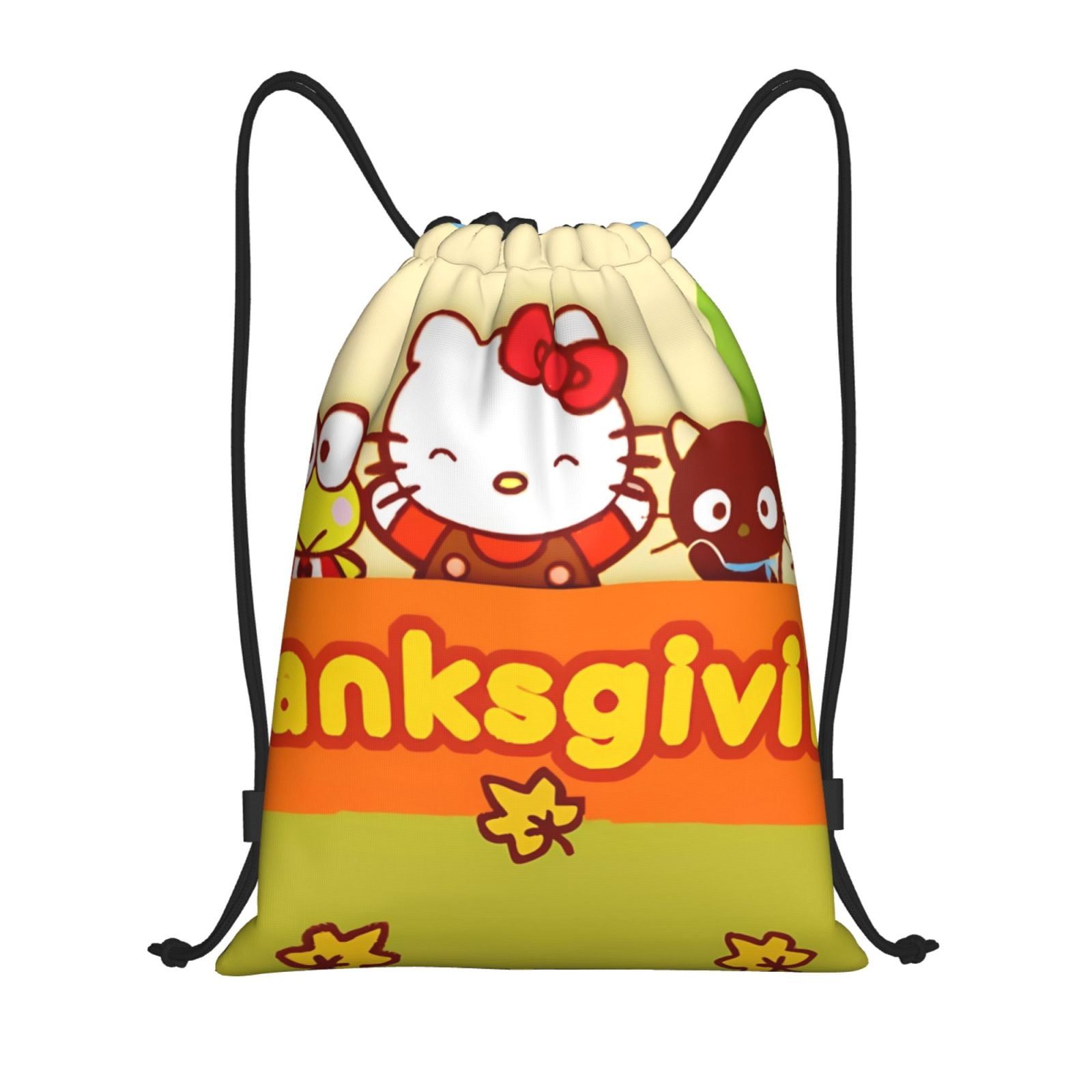 Saiise Sanrio Print Drawstring Backpack String Bag Sackpack Cinch Water ...