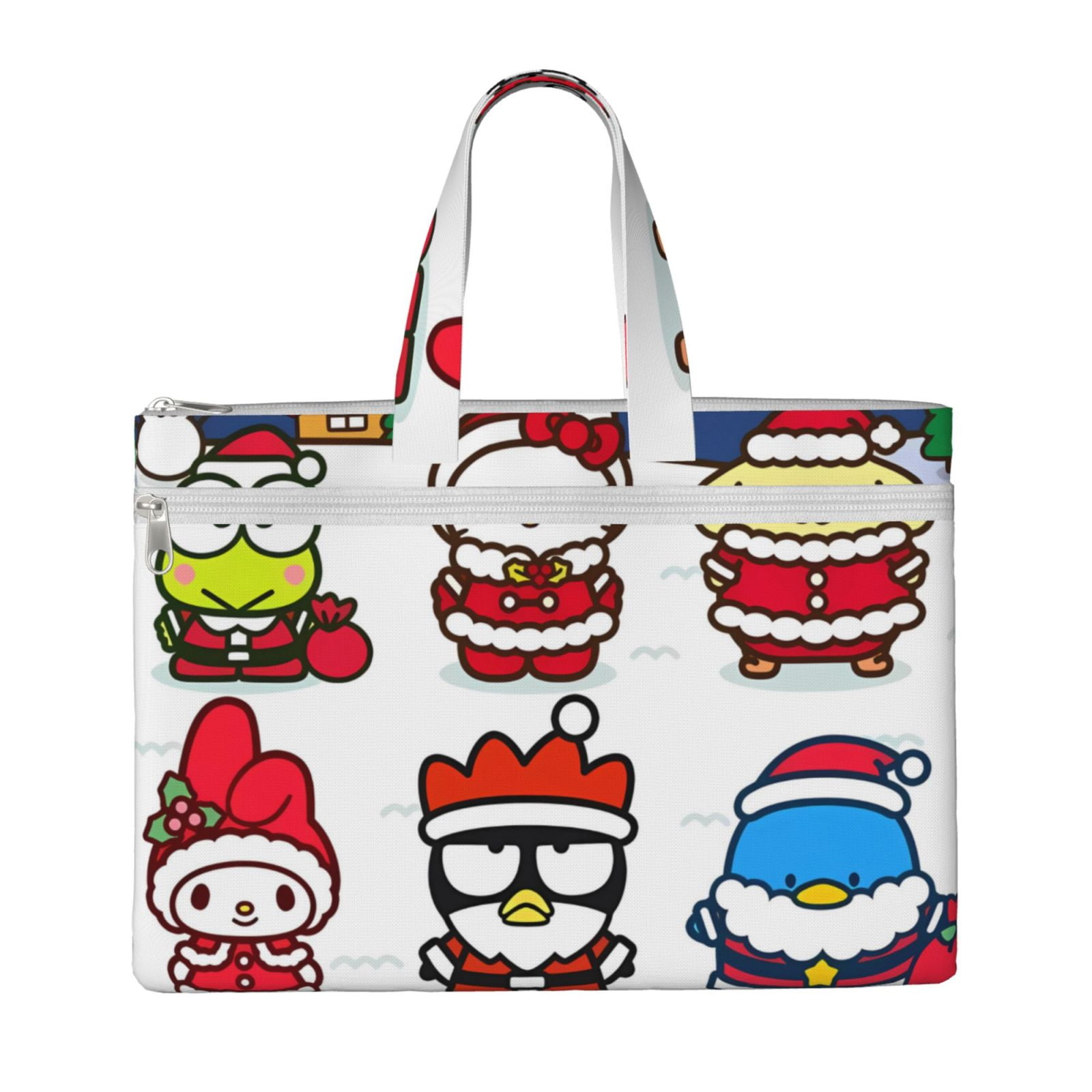 Saiise Sanrio Print Zipper Document File Bag Pouch with Handle ...