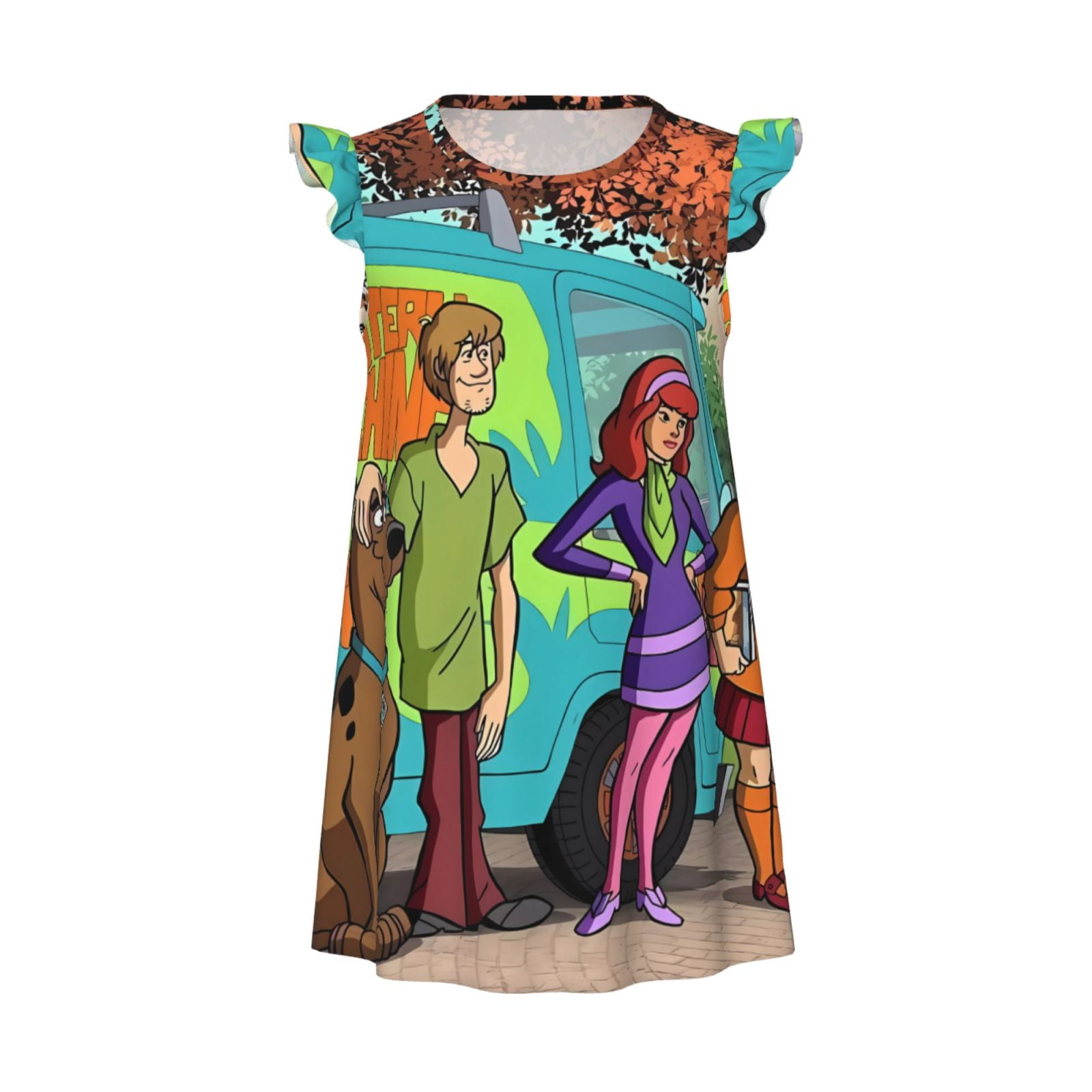 Saiise Scooby-Doo Ac Girls Nightgowns Pajamas Dress 3D Printed Flutter ...