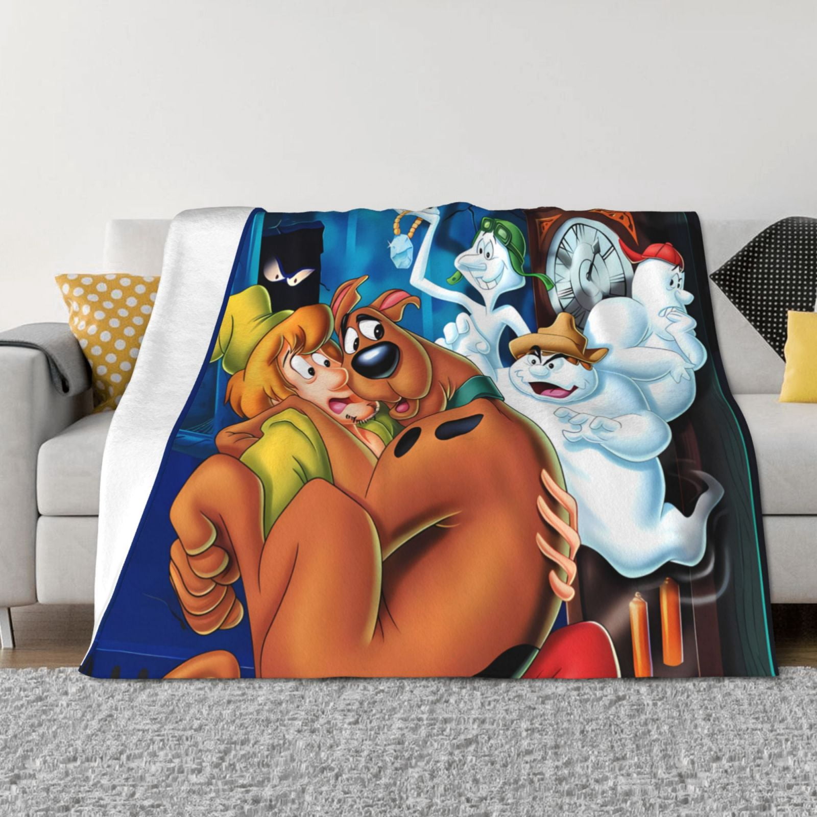 Saiise Scooby-Doo Bg Throw Blanket 60"x50" ,Soft Lightweight Cozy All Season Blanket for Bed ...