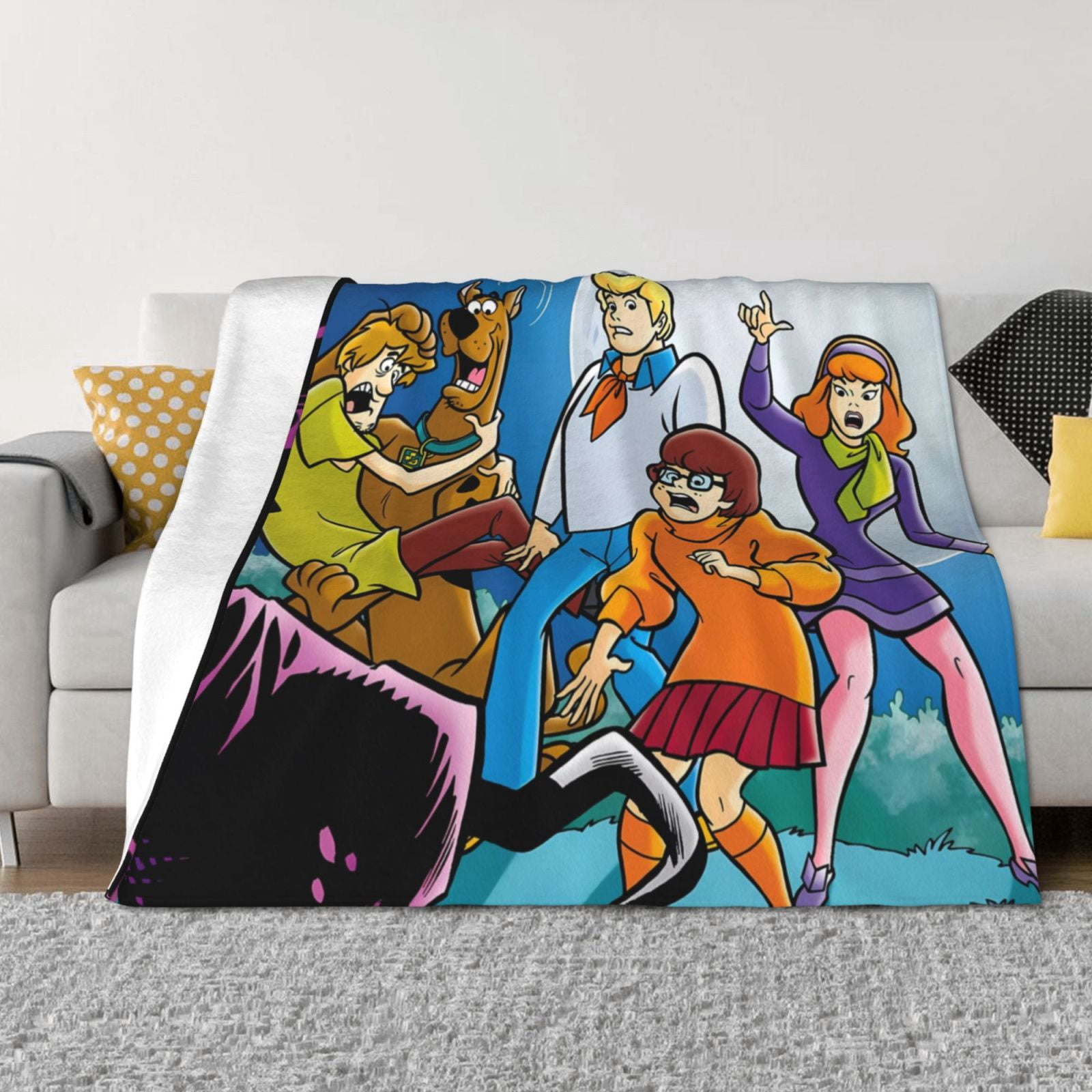 Saiise Scooby-Doo Bx Throw Blanket 60"x50" ,Soft Lightweight Cozy All ...