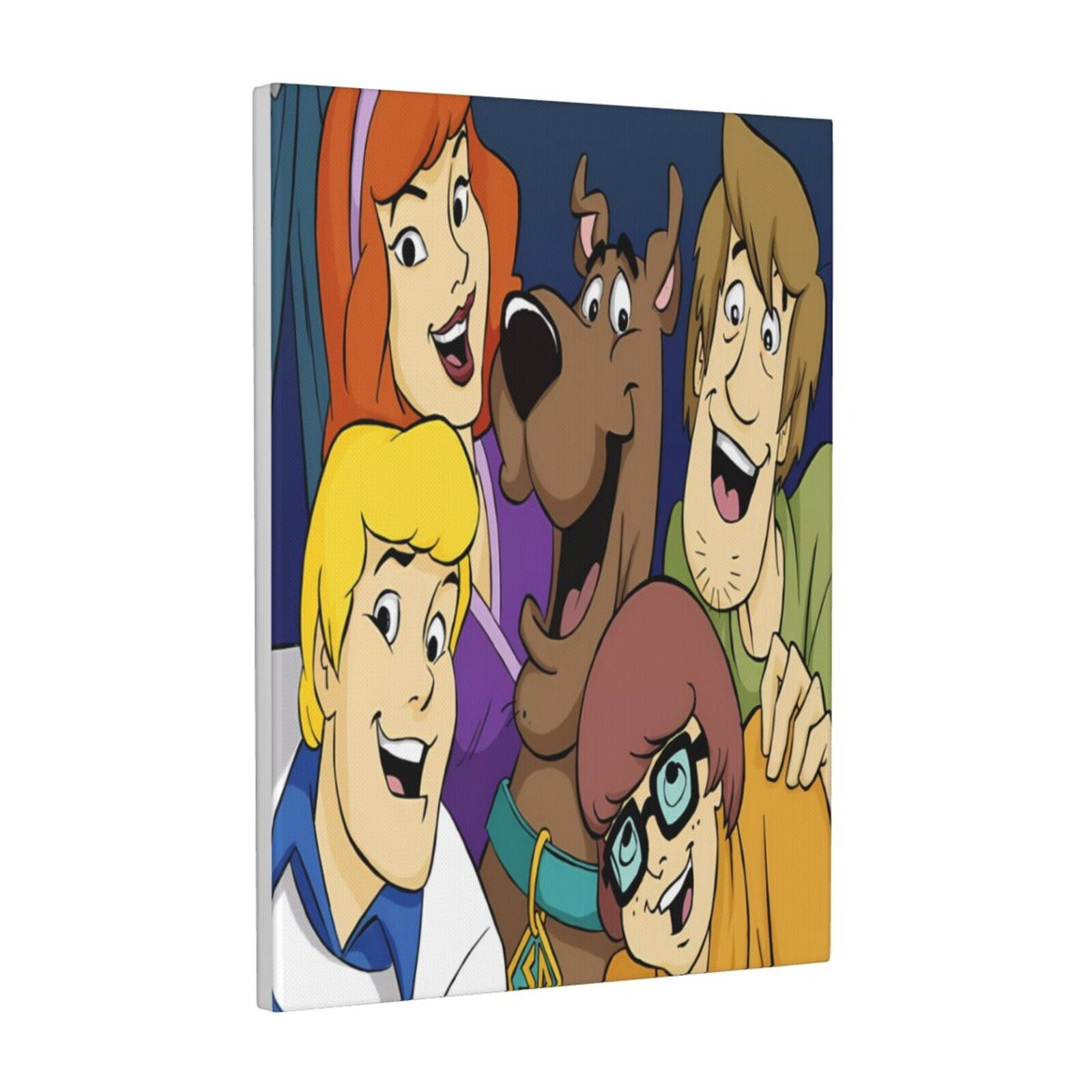Saiise Scooby-Doo Frameless Canvas Wall Art - Contemporary Abstract ...