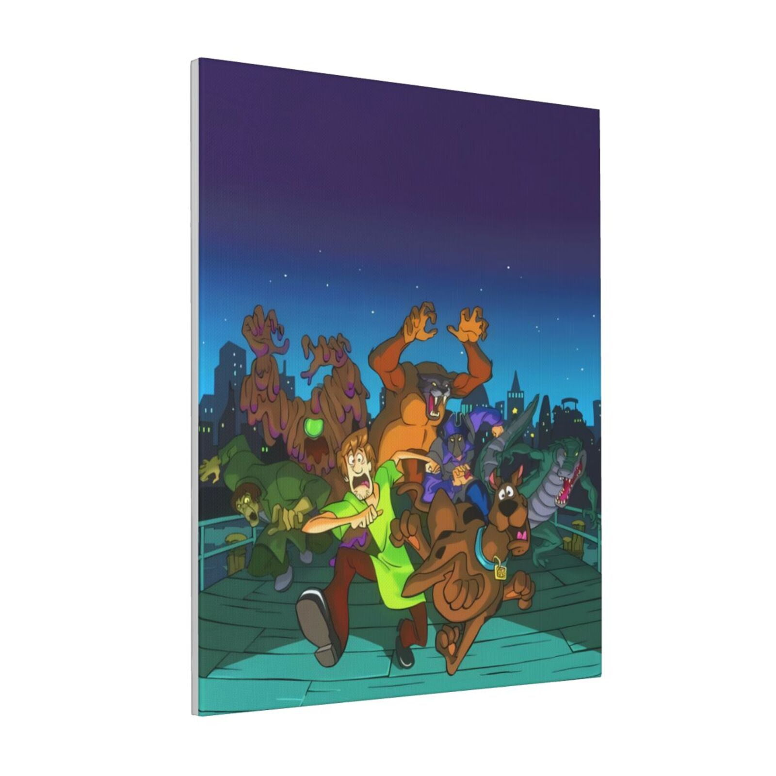Saiise Scooby-Doo Frameless Wall Art for Home Decor,Modern Abstract ...
