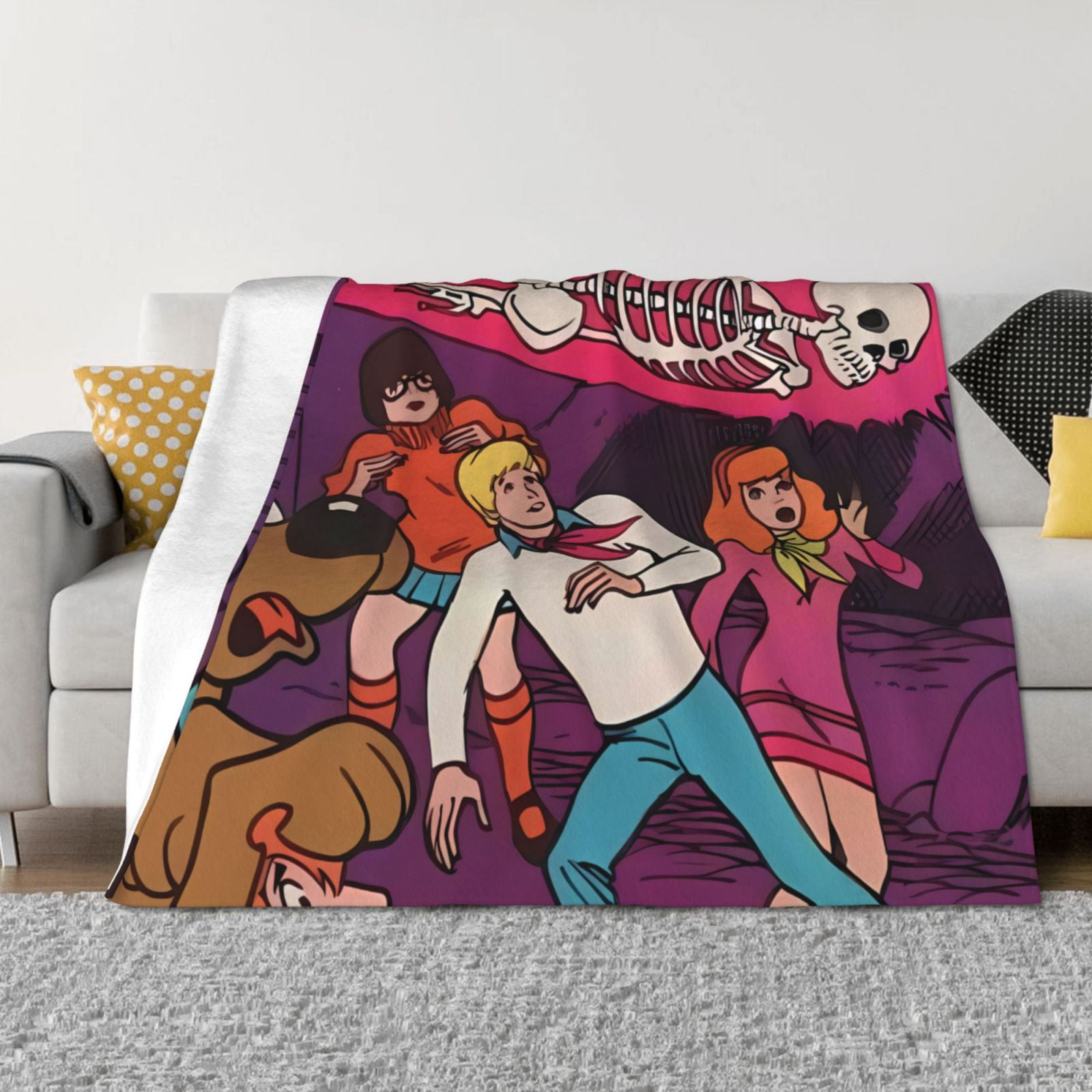 Saiise Scooby-Doo O Throw Blanket 50"x40" ,Soft Lightweight Cozy All ...