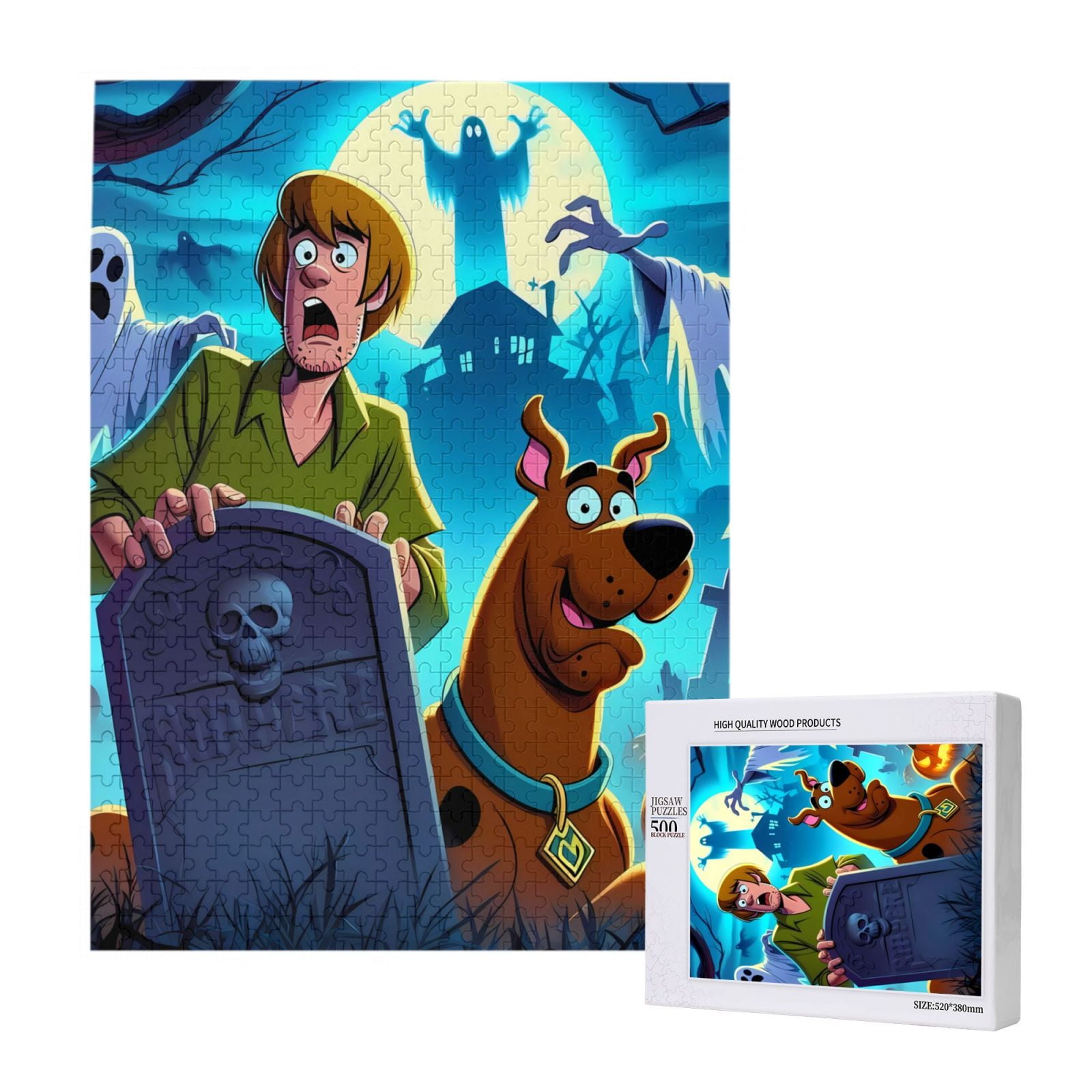 Saiise Scooby-Doo Print 500 Jigsaw Puzzle for Adults and Family ...