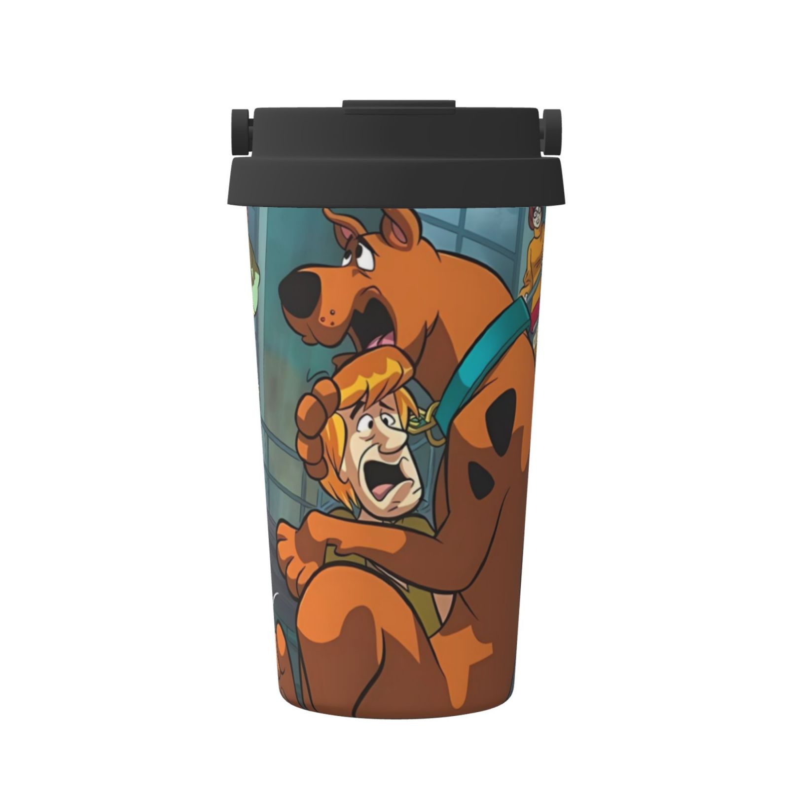 Saiise Scooby-Doo Print Travel Coffee Mug 16oz,Insulated Coffee Mug to ...