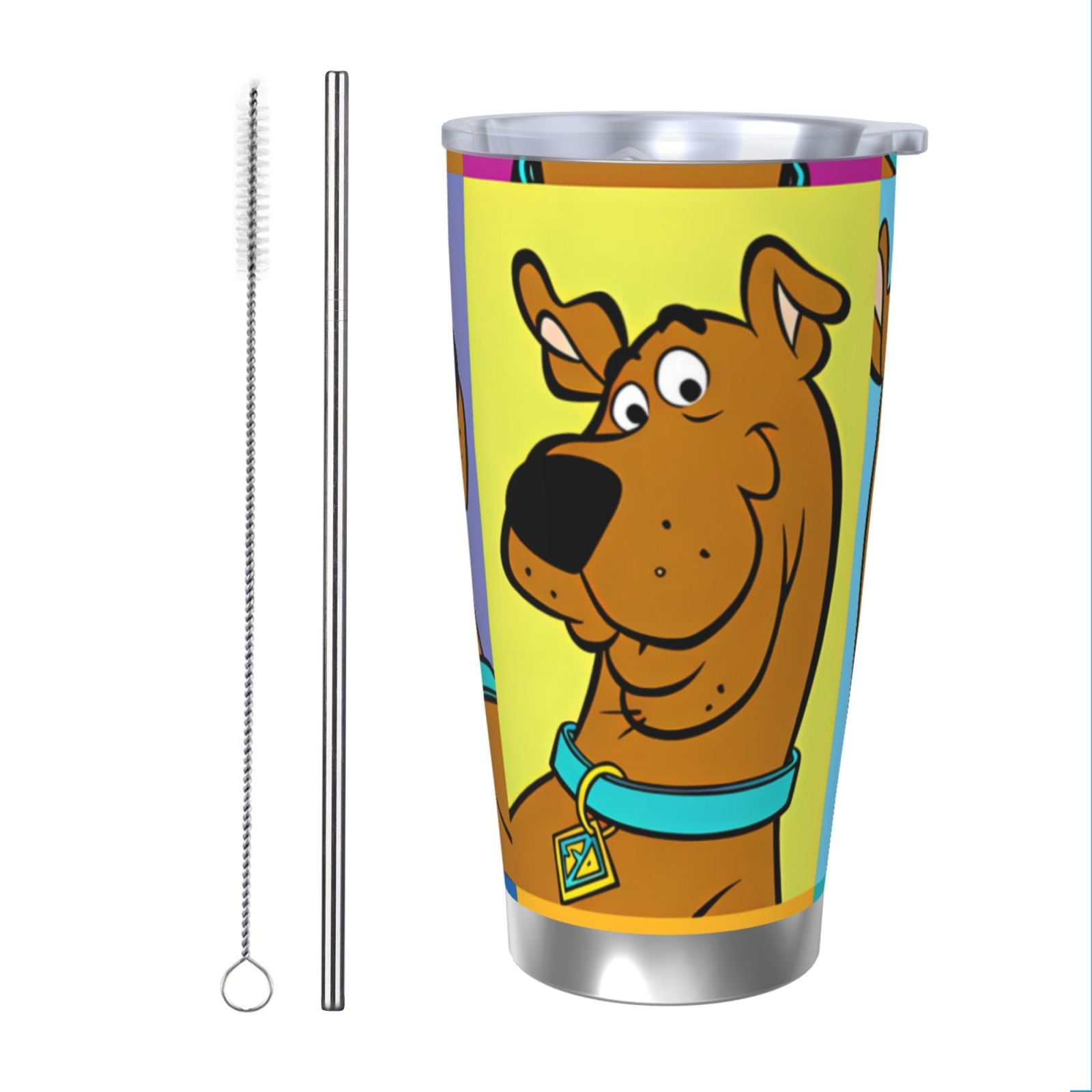 Saiise Scooby-Doo Print Tumbler 20 Oz Stainless Steel Vacuum Insulated ...