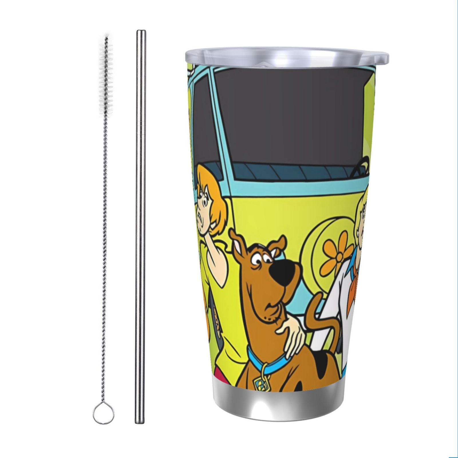 Saiise Scooby-Doo Print Tumbler 20 Oz Stainless Steel Vacuum Insulated ...