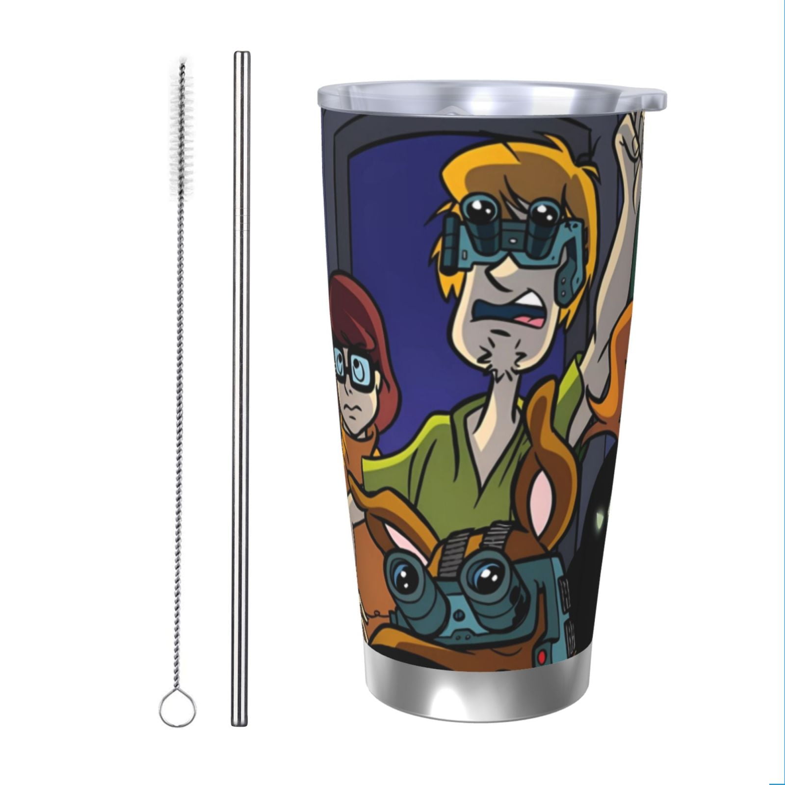 Saiise Scooby-Doo Print Tumbler 20 Oz Stainless Steel Vacuum Insulated ...