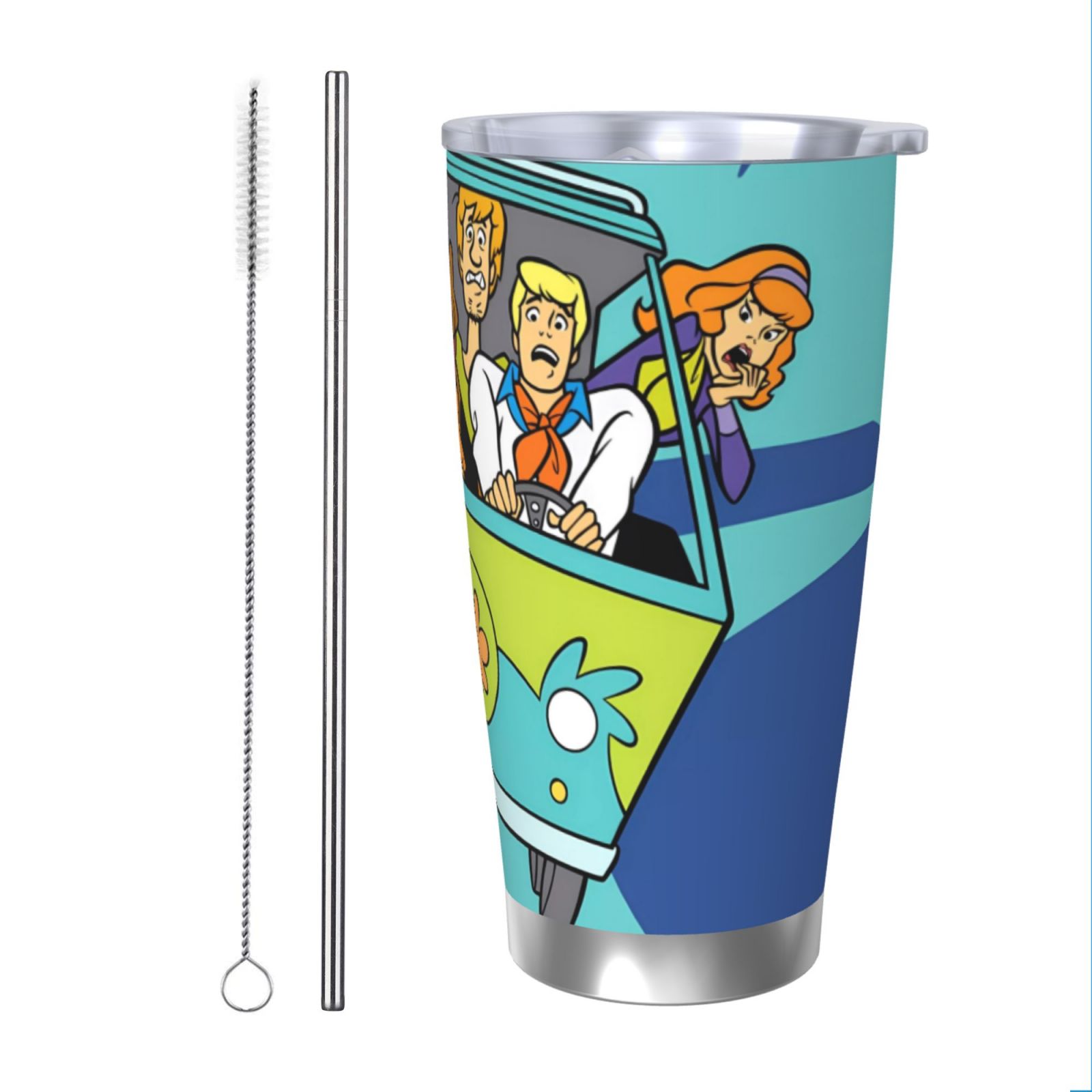 Saiise Scooby-Doo Print Tumbler 20 Oz Stainless Steel Vacuum Insulated ...