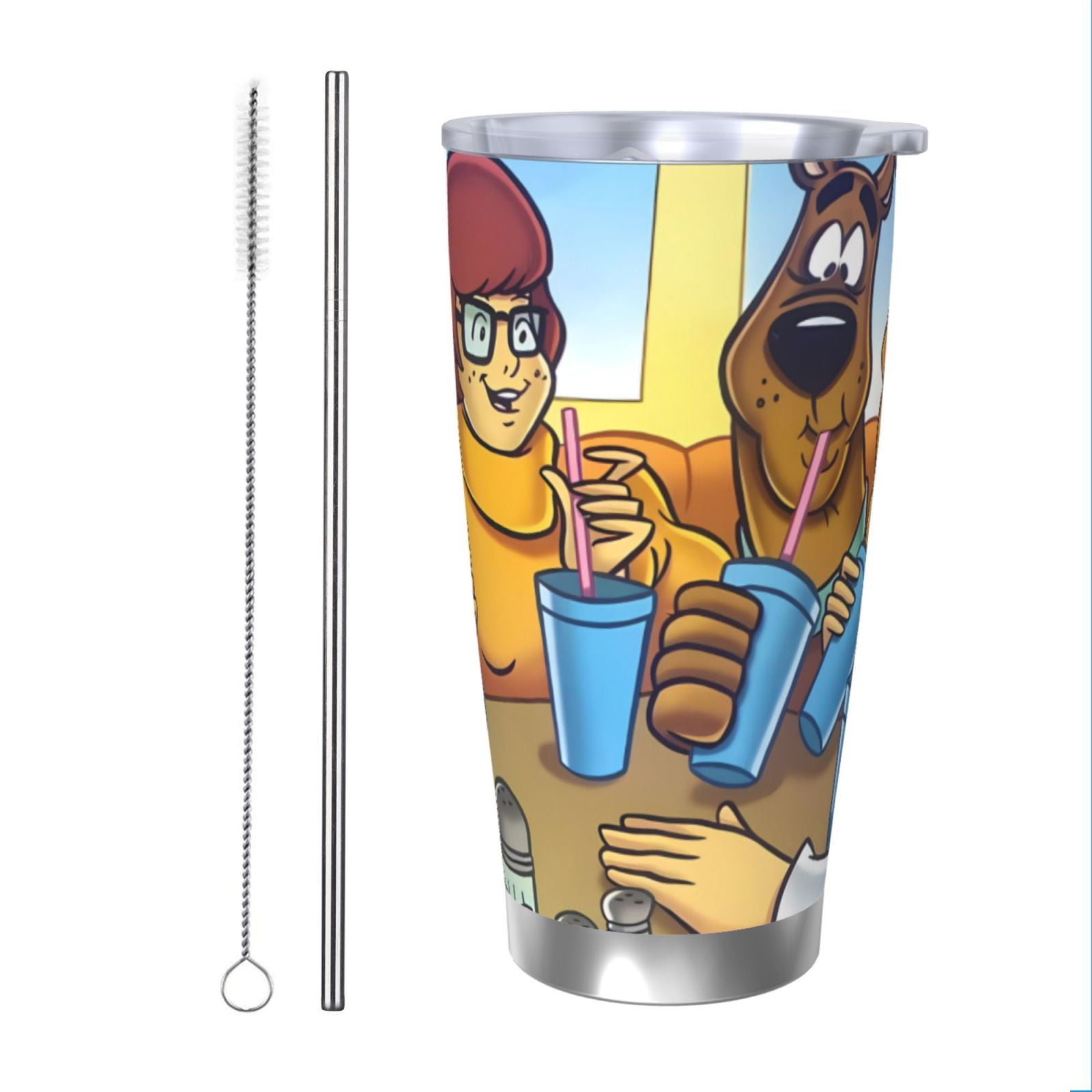 Saiise Scooby-Doo Print Tumbler 20 Oz Stainless Steel Vacuum Insulated ...