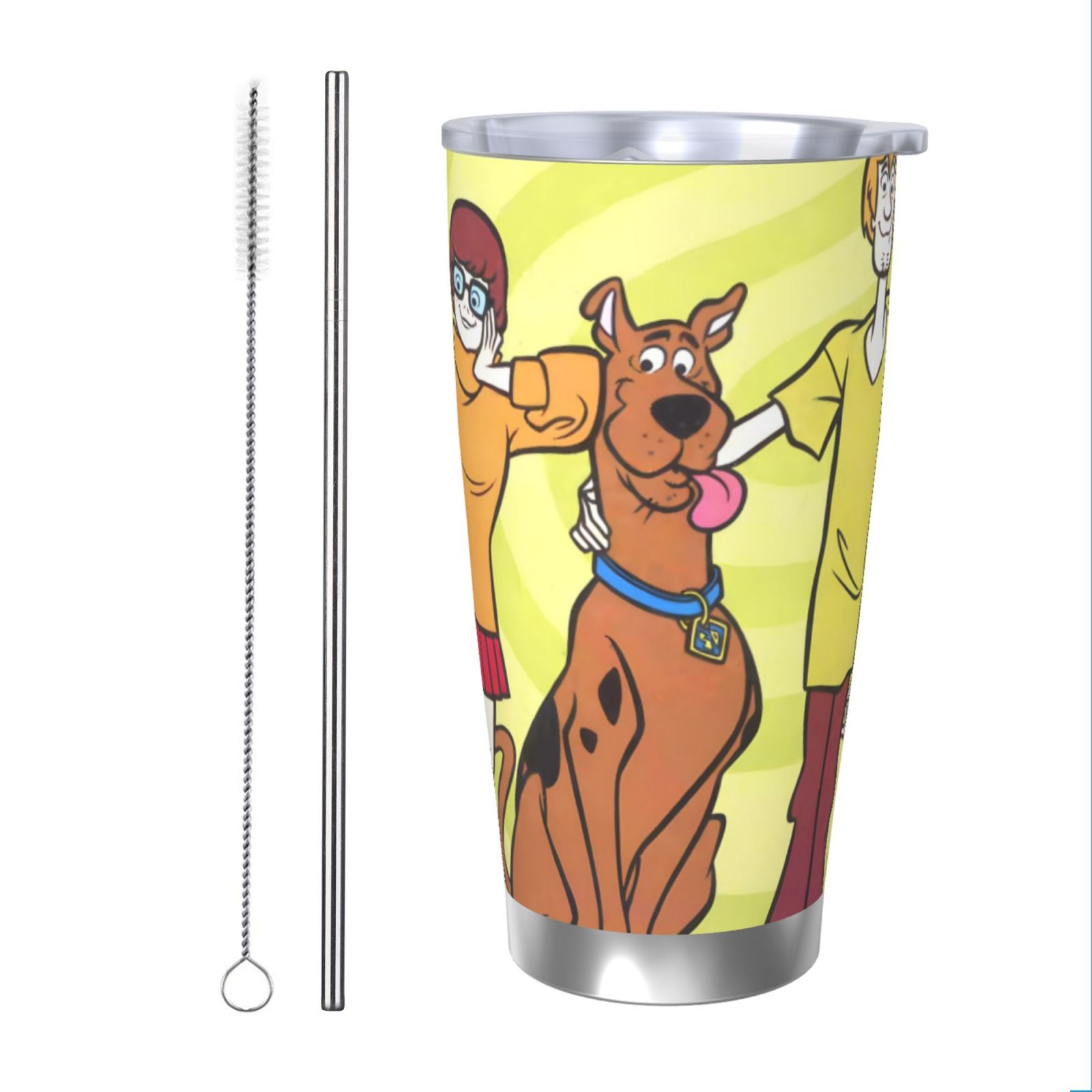 Saiise Scooby-Doo Print Tumbler 20 Oz Stainless Steel Vacuum Insulated ...