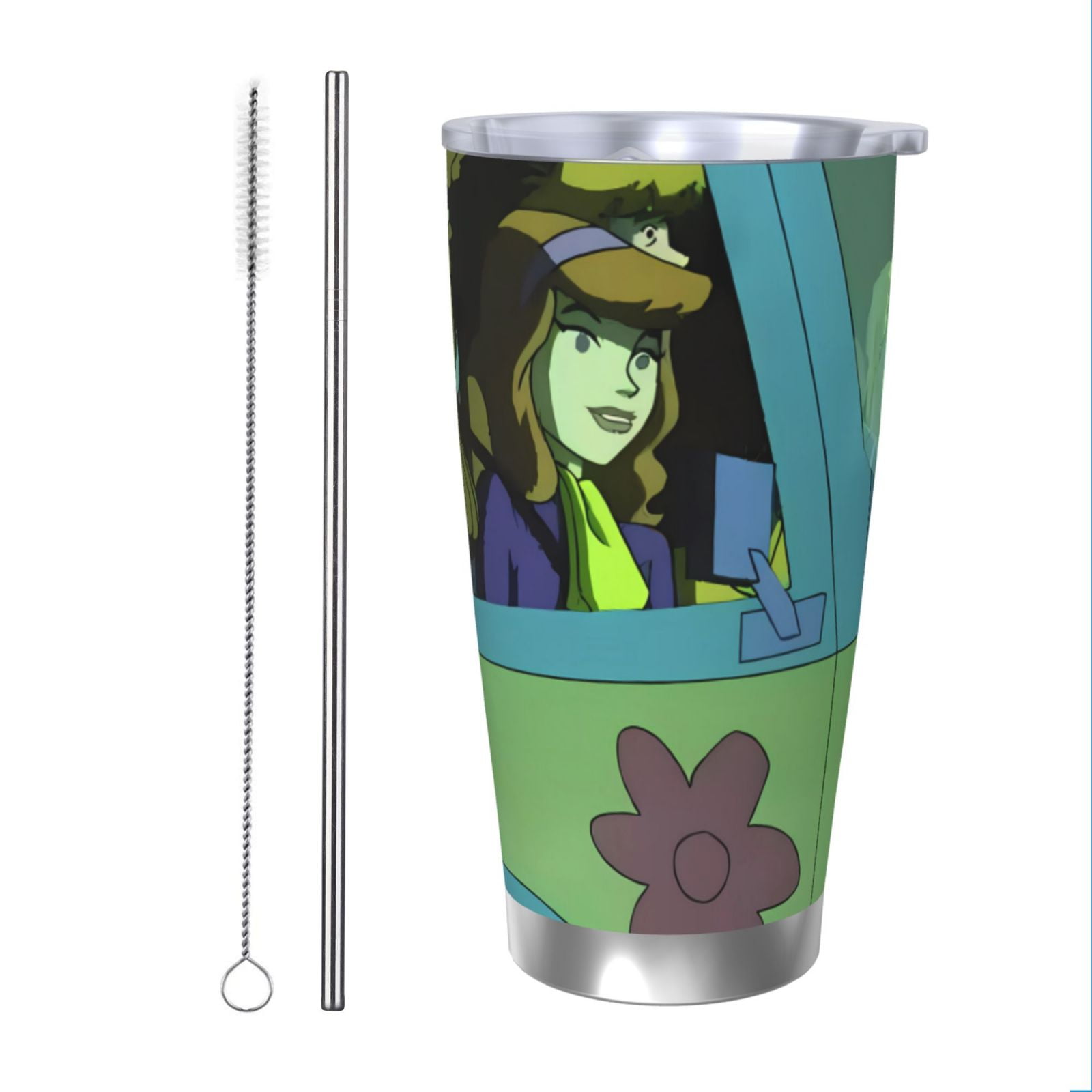 Saiise Scooby-Doo Print Tumbler 20 Oz Stainless Steel Vacuum Insulated ...