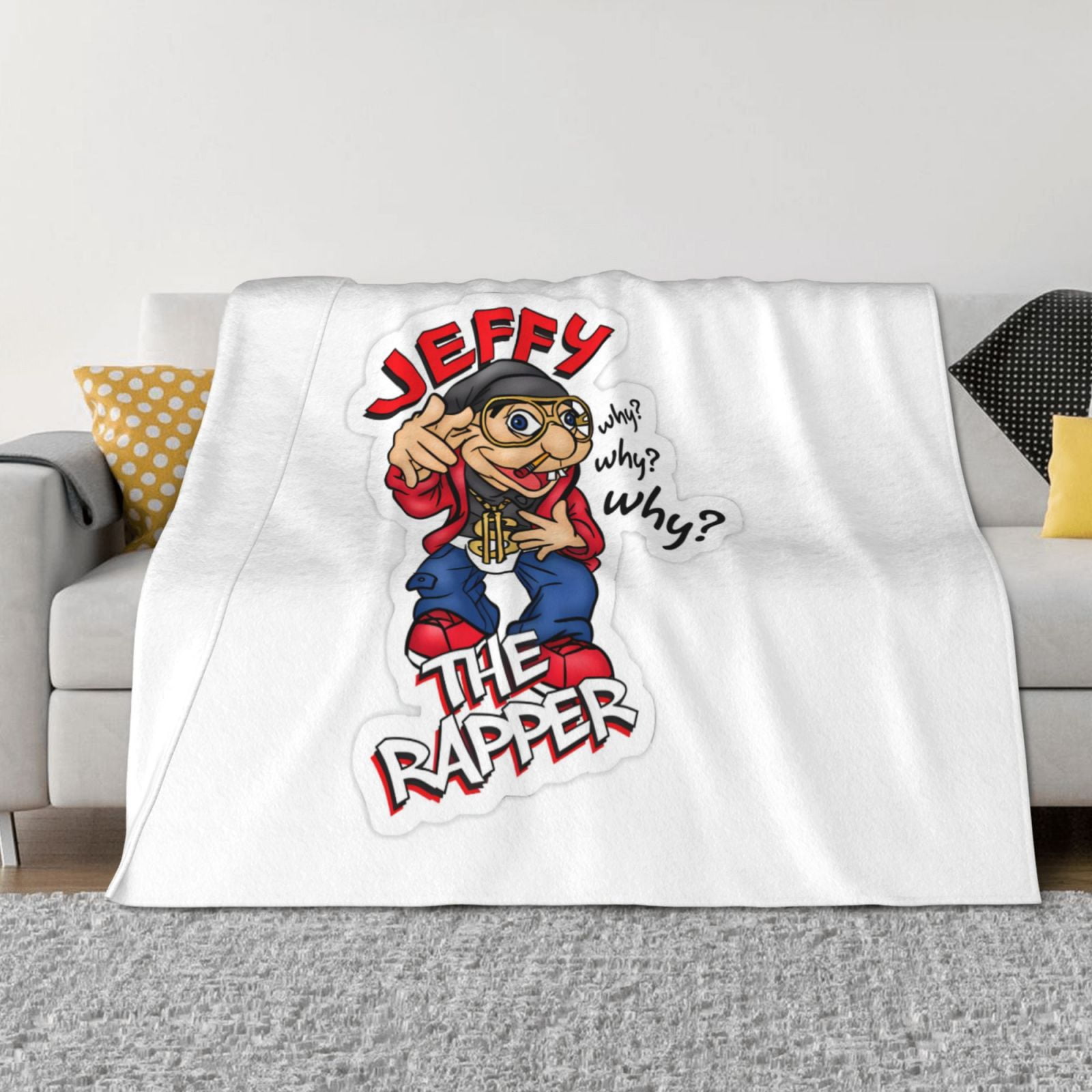 Saiise Sml Jeffy Ax Throw Blanket 50"x40" ,Soft Lightweight Cozy All ...