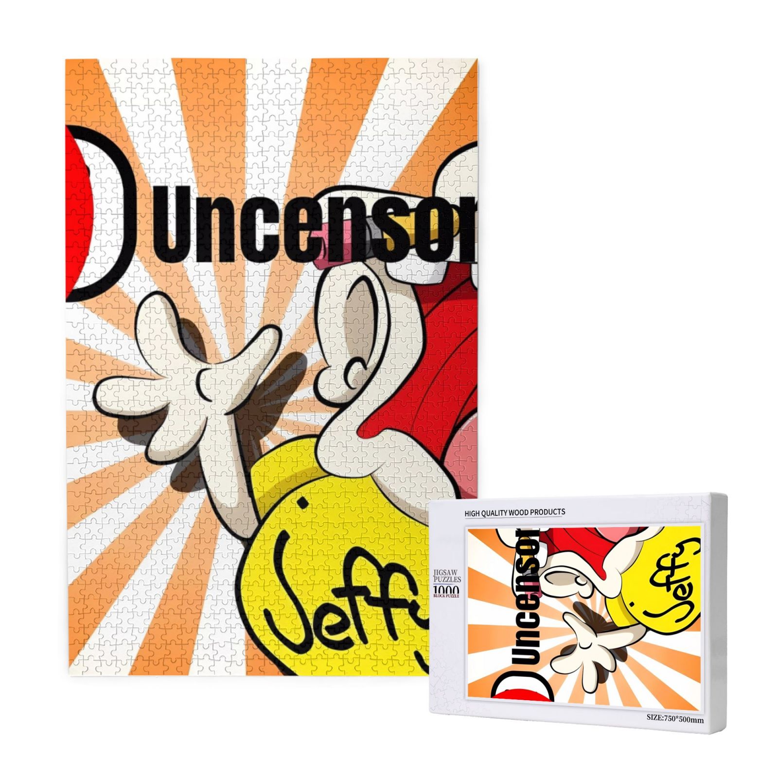 Saiise Sml Jeffy Print 1000 Jigsaw Puzzle for Adults and Family ...