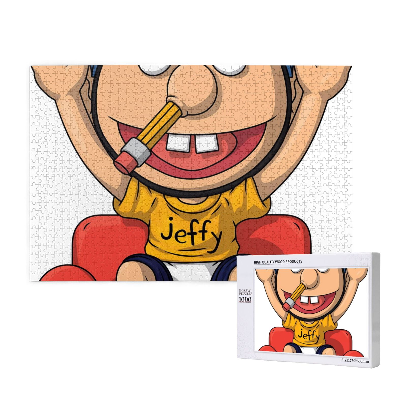Saiise Sml Jeffy Print 1000 Jigsaw Puzzle for Adults and Family ...