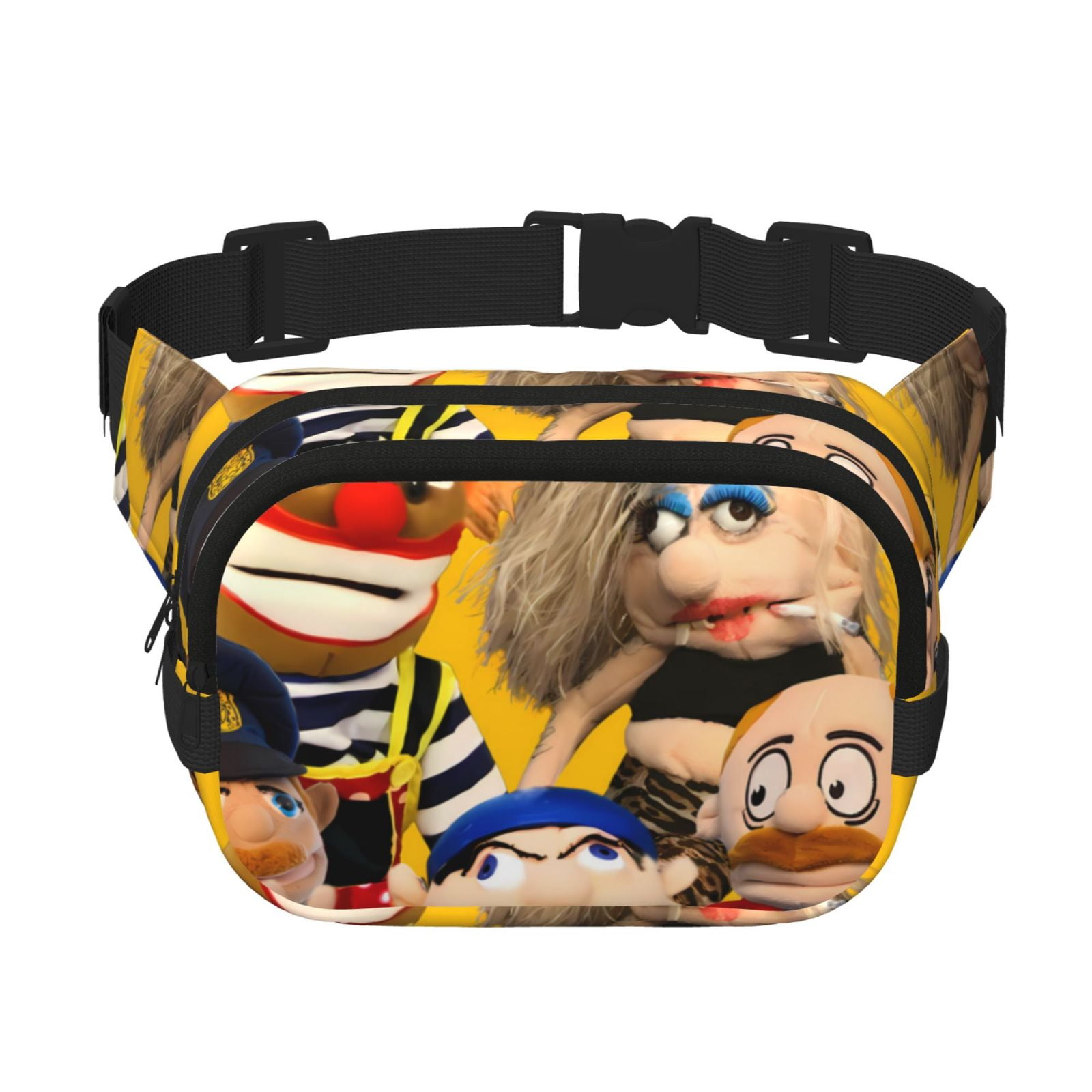 Saiise Sml Jeffy Print Fanny Pack Crossbody Bag for Women and Men, Belt ...
