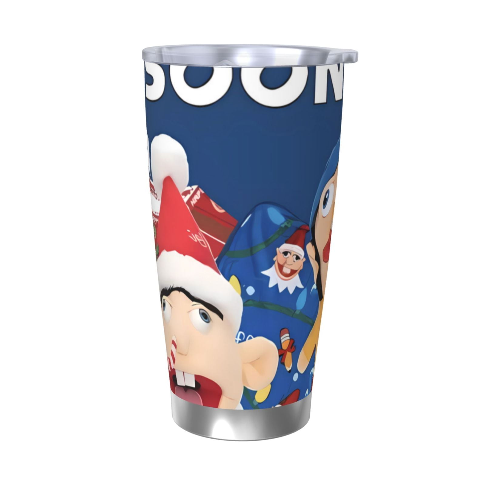 Saiise Sml Jeffy Print Tumbler 20 Oz Stainless Steel Vacuum Insulated ...