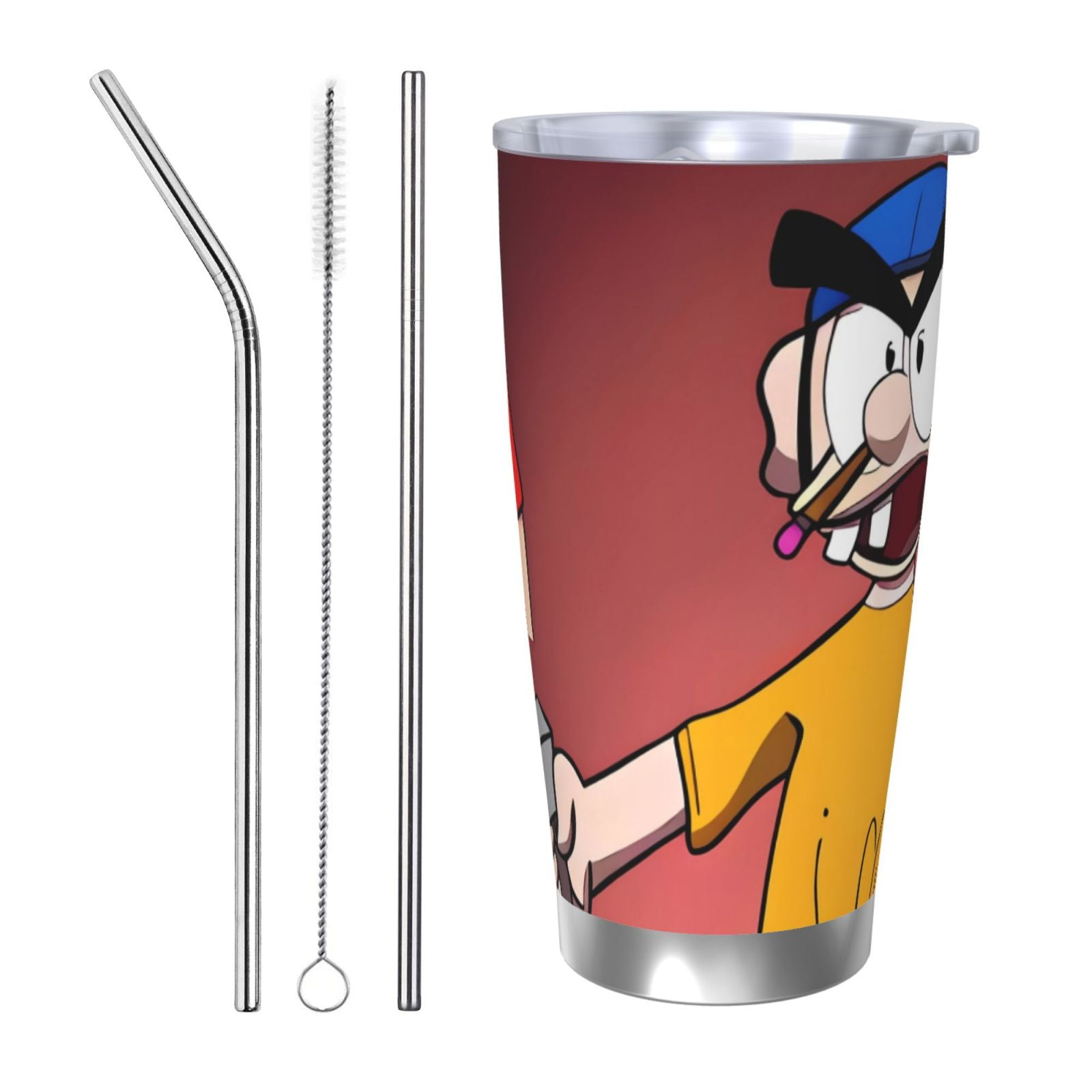 Saiise Sml Jeffy Print Tumbler 20 Oz Stainless Steel Vacuum Insulated ...