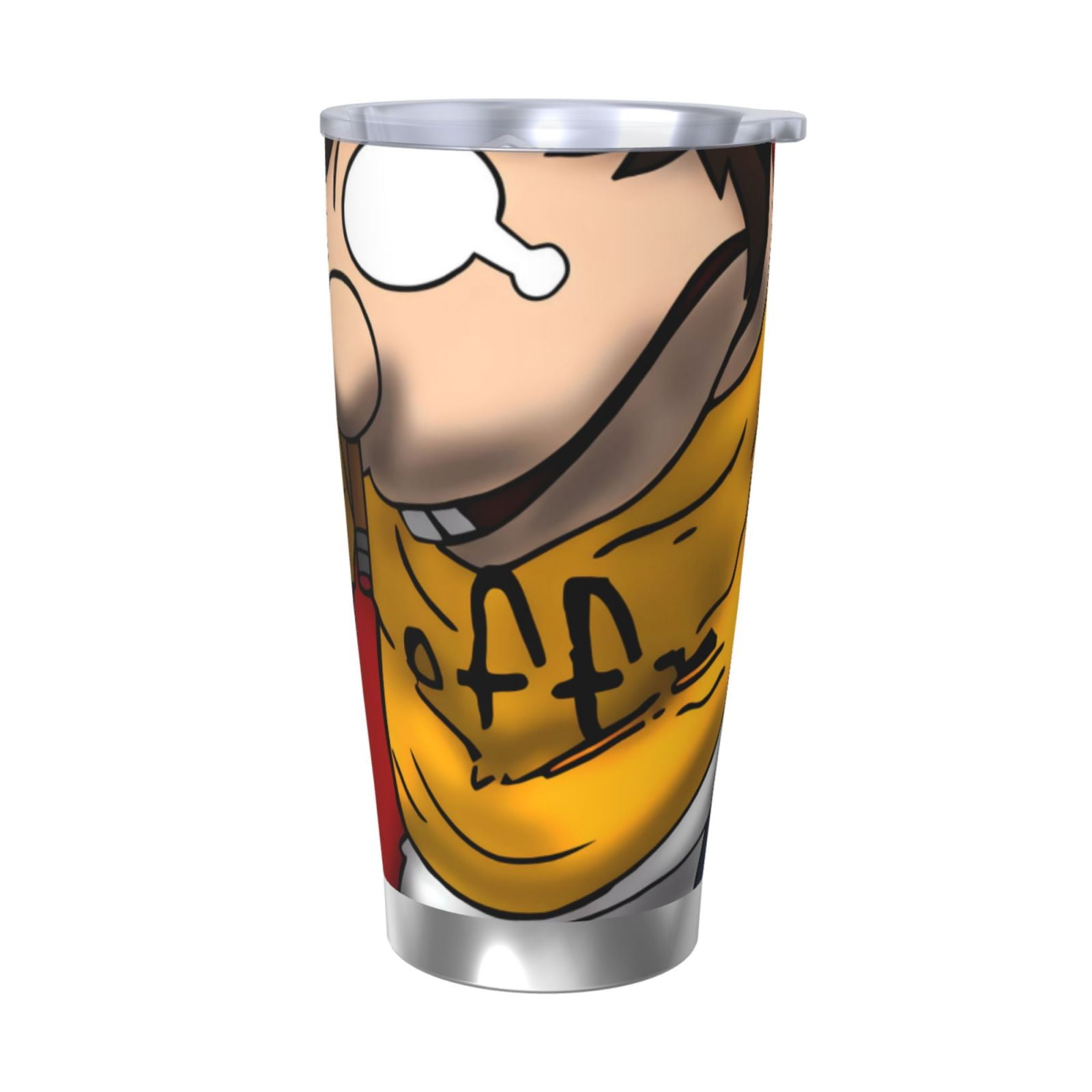 Saiise Sml Jeffy Print Tumbler 20 Oz Stainless Steel Vacuum Insulated ...