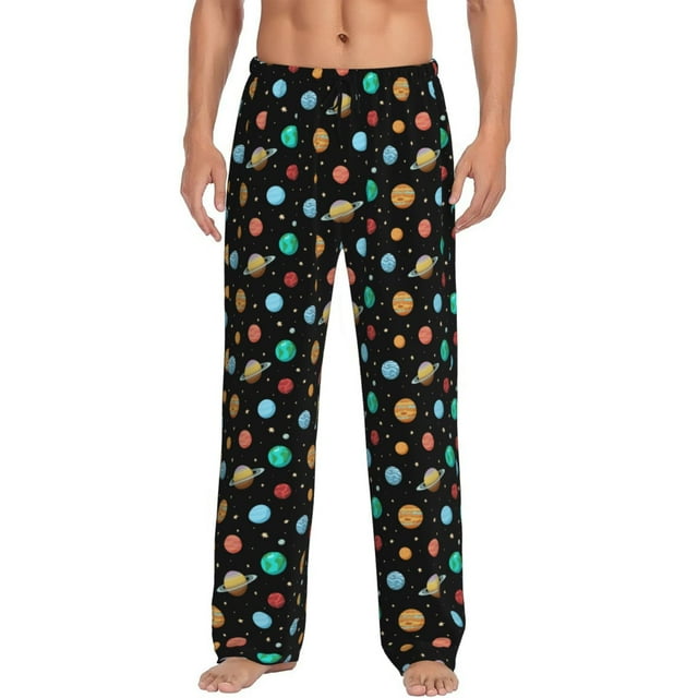 Saiise Solar System Planets Space Print Mens Pajama Pants for Men,Mens ...
