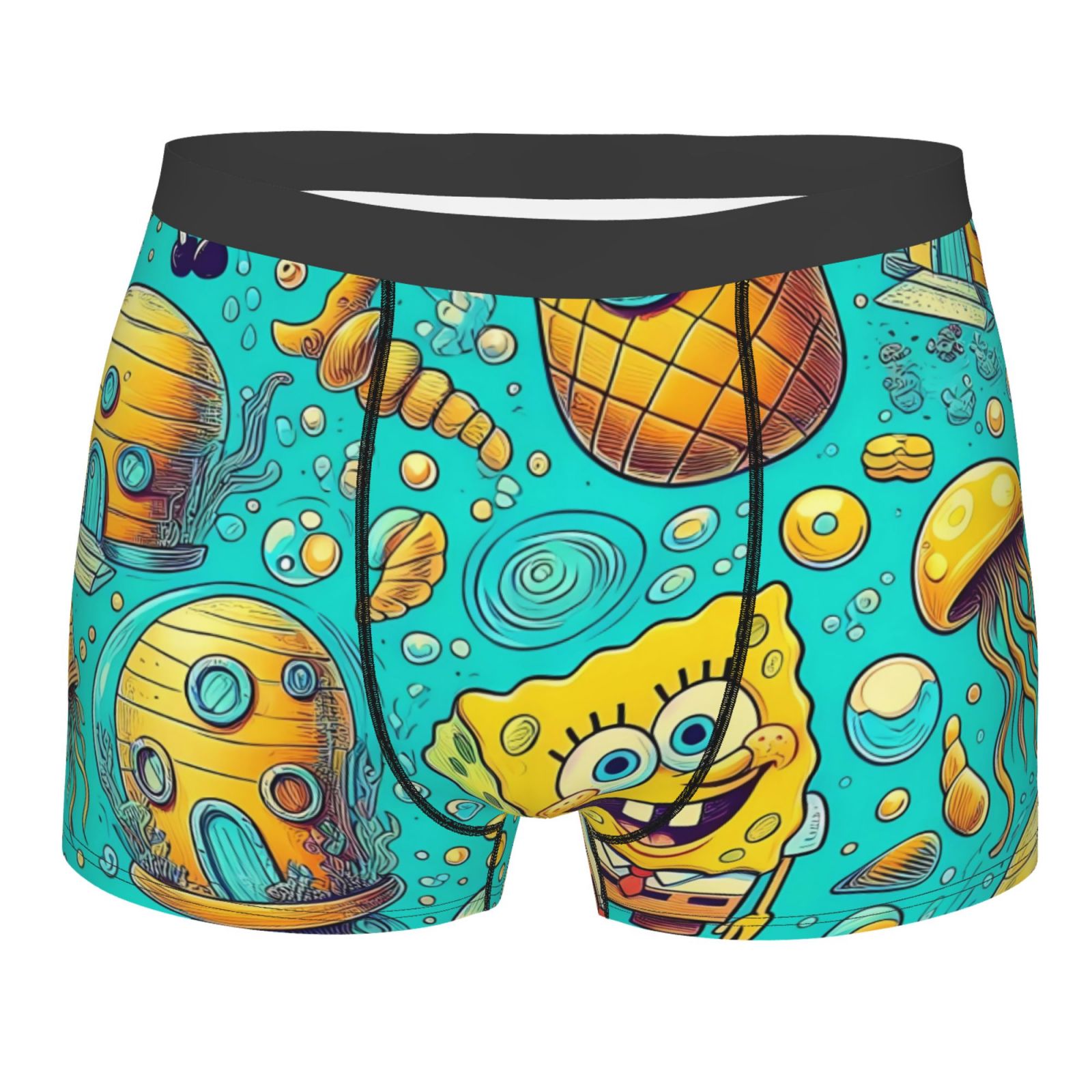 Saiise SpongeBob SquarePants Bu Men's Underwear Boxer Briefs Cotton ...