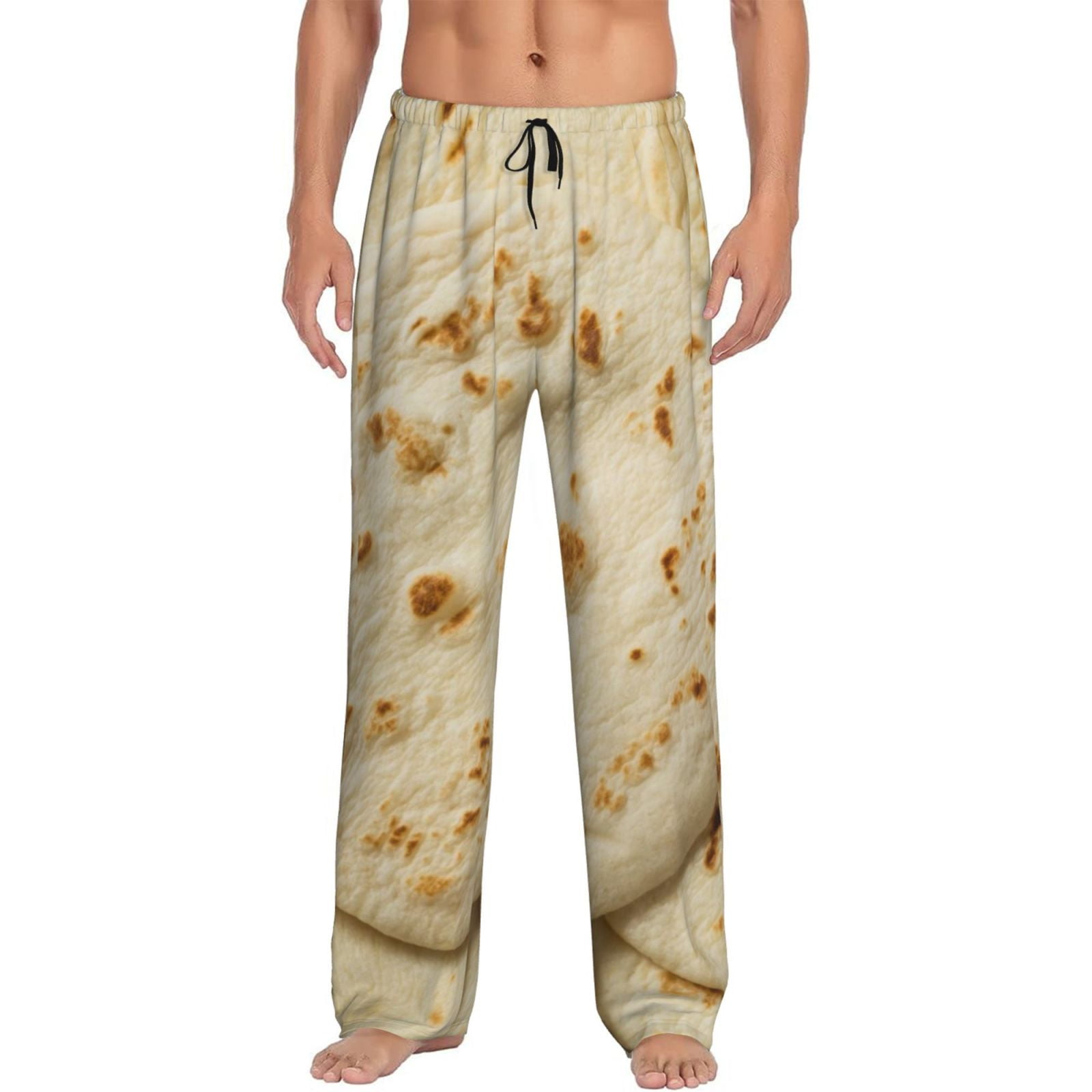 Saiise Taco Tortillas Print Mens Pajama Pants for Men,Mens Lounge Pants ...