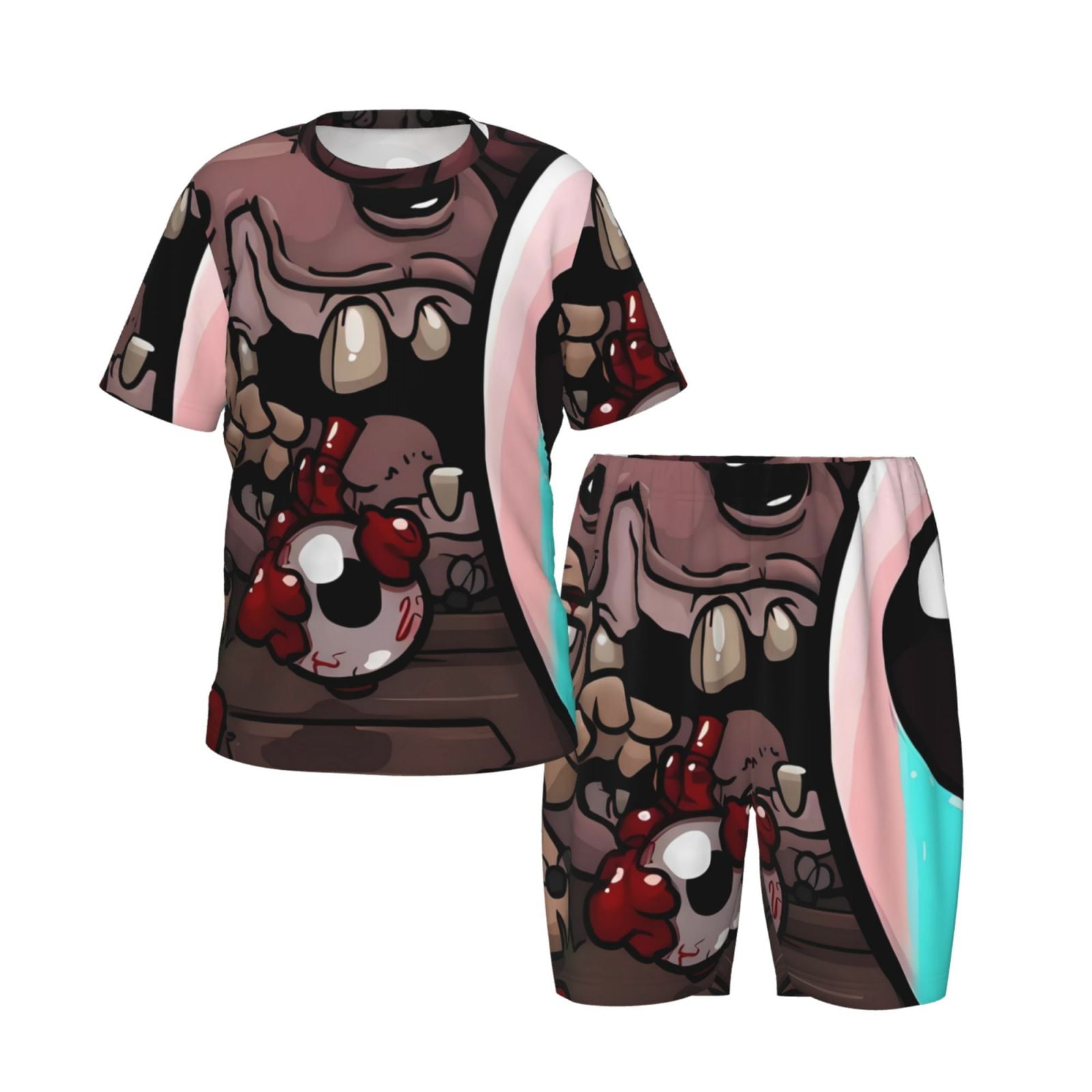Saiise The Binding of Isaac 2-Piece Cozy Pajamas For Little/Big Childern Short Sleeves Cool PJs ...