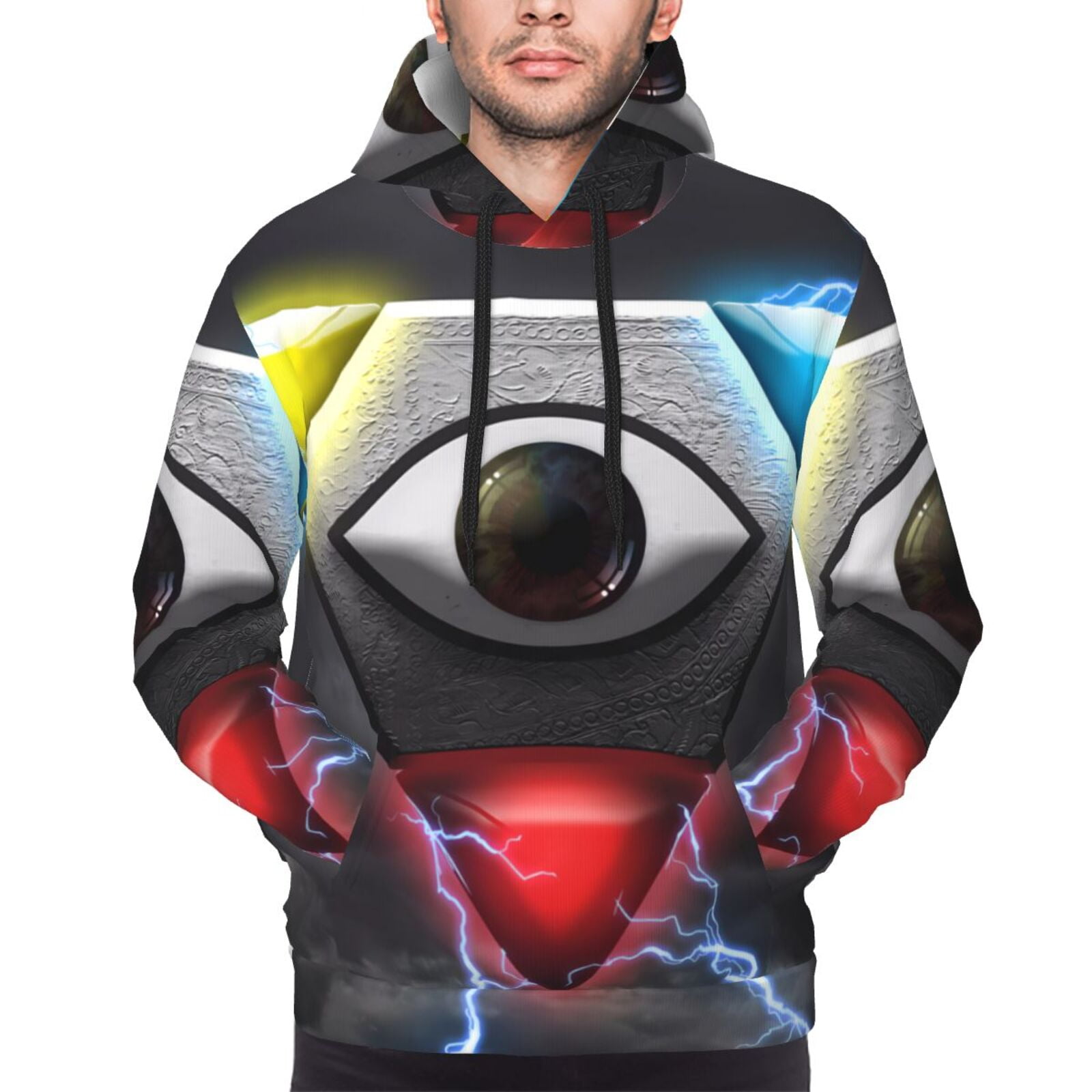 Saiise The Binding of Isaac Men's Graphic Print Long Sleeve Drawstring ...