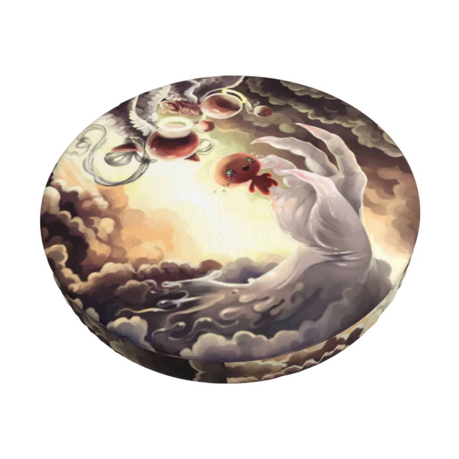 Saiise The Binding of Isaac Print Round Bar Stool Covers,Washable ...