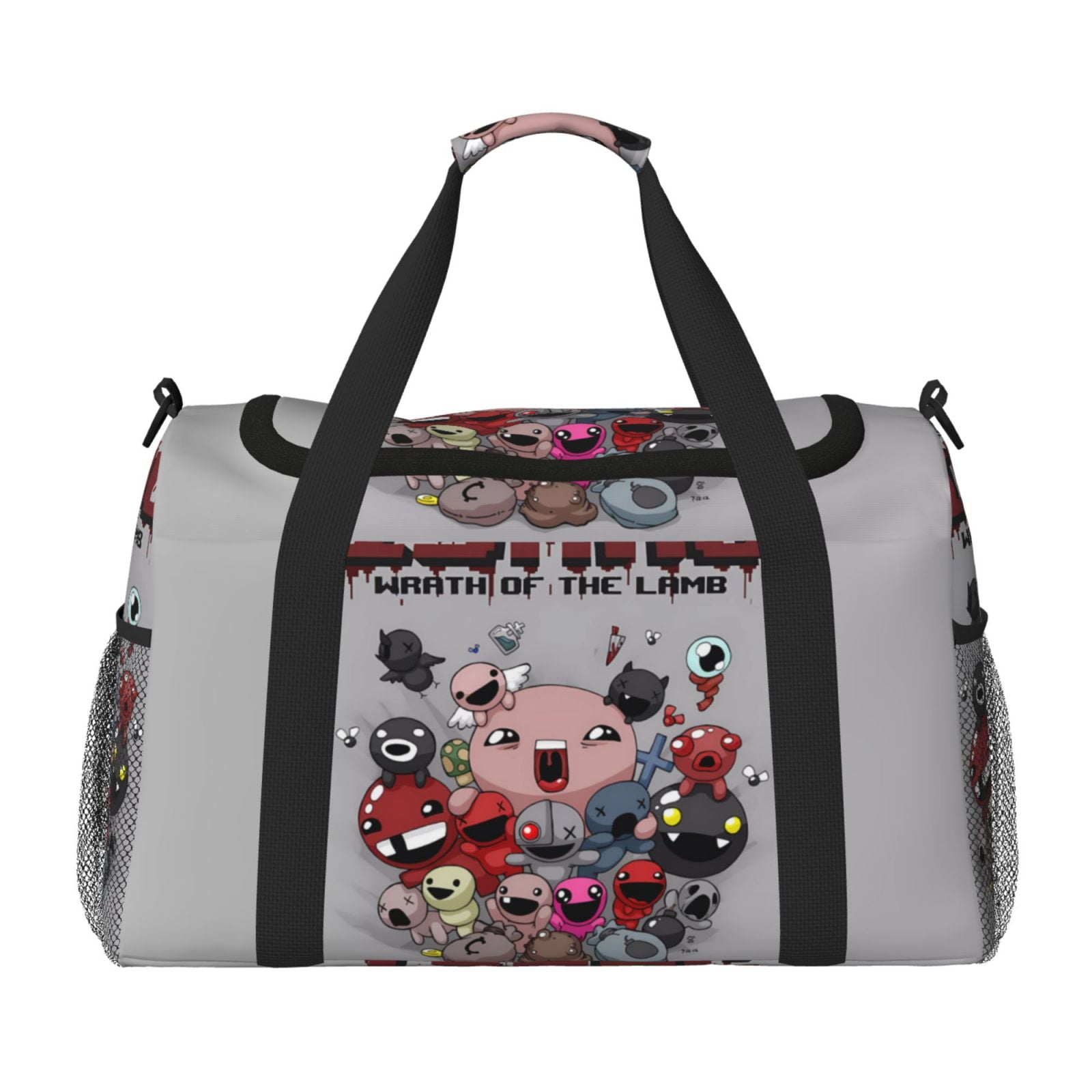 Saiise The Binding of Isaac Print Travel Duffel Bag,Weekender Bags for Women Men with Shoe ...