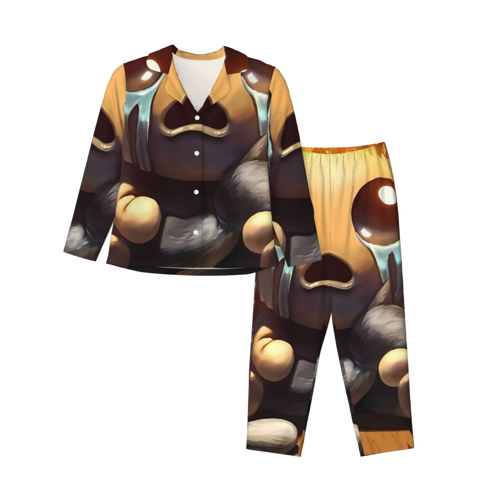 Saiise The Binding of Isaac Print Women Soft Pajama Sets,Long Sleeve ...