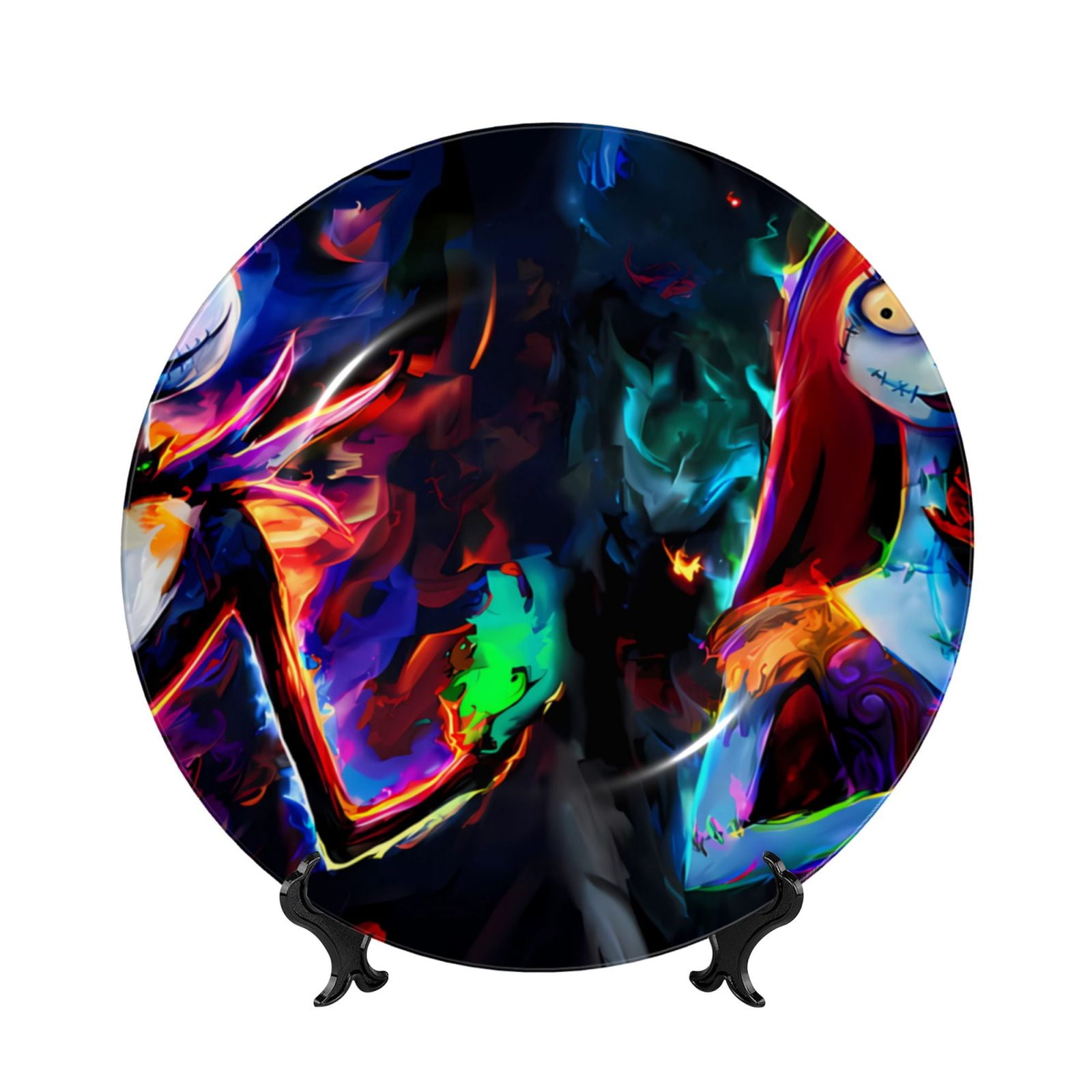 Saiise The Nightmare Before Christmas Print Bone China Decorative Plate ...