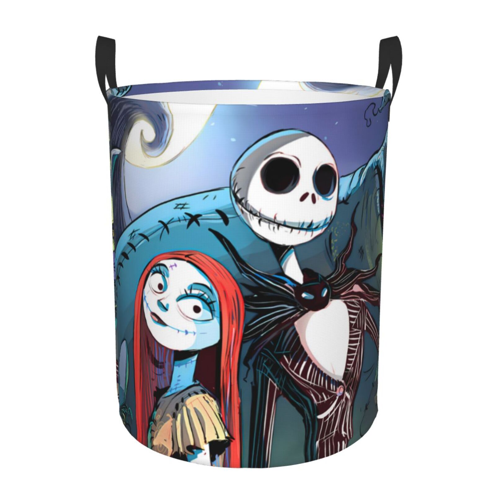 Saiise The Nightmare Before Christmas Print Laundry Basket Circular ...