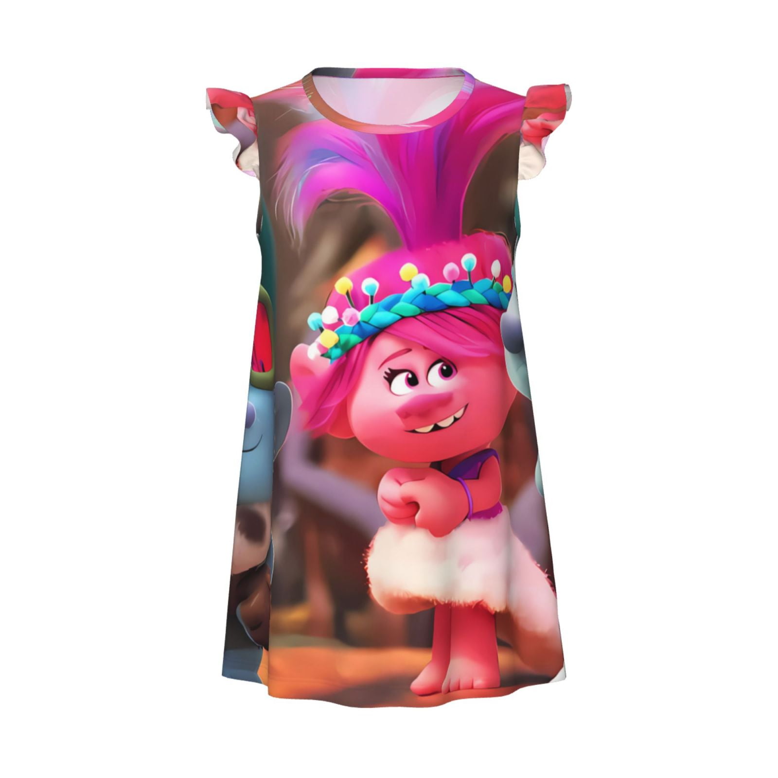 Saiise Trolls Band Together Girls Nightgowns Pajamas Dress 3D Printed ...