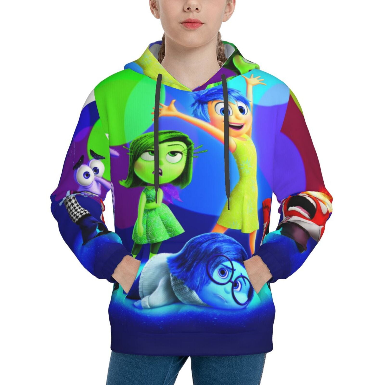 Saiise Unisex Kids inside out 2 Sweatshirt Boys Girls Hooded Kangaroo ...