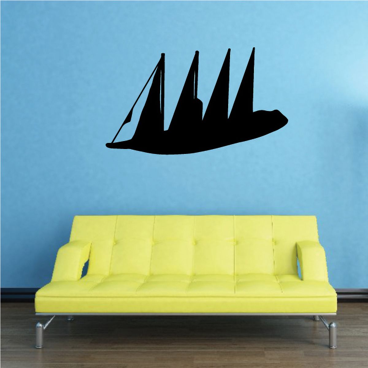 Sail Boat Wall Decal - Vinyl Decal - Car Decal - 002 - 36 Inches ...