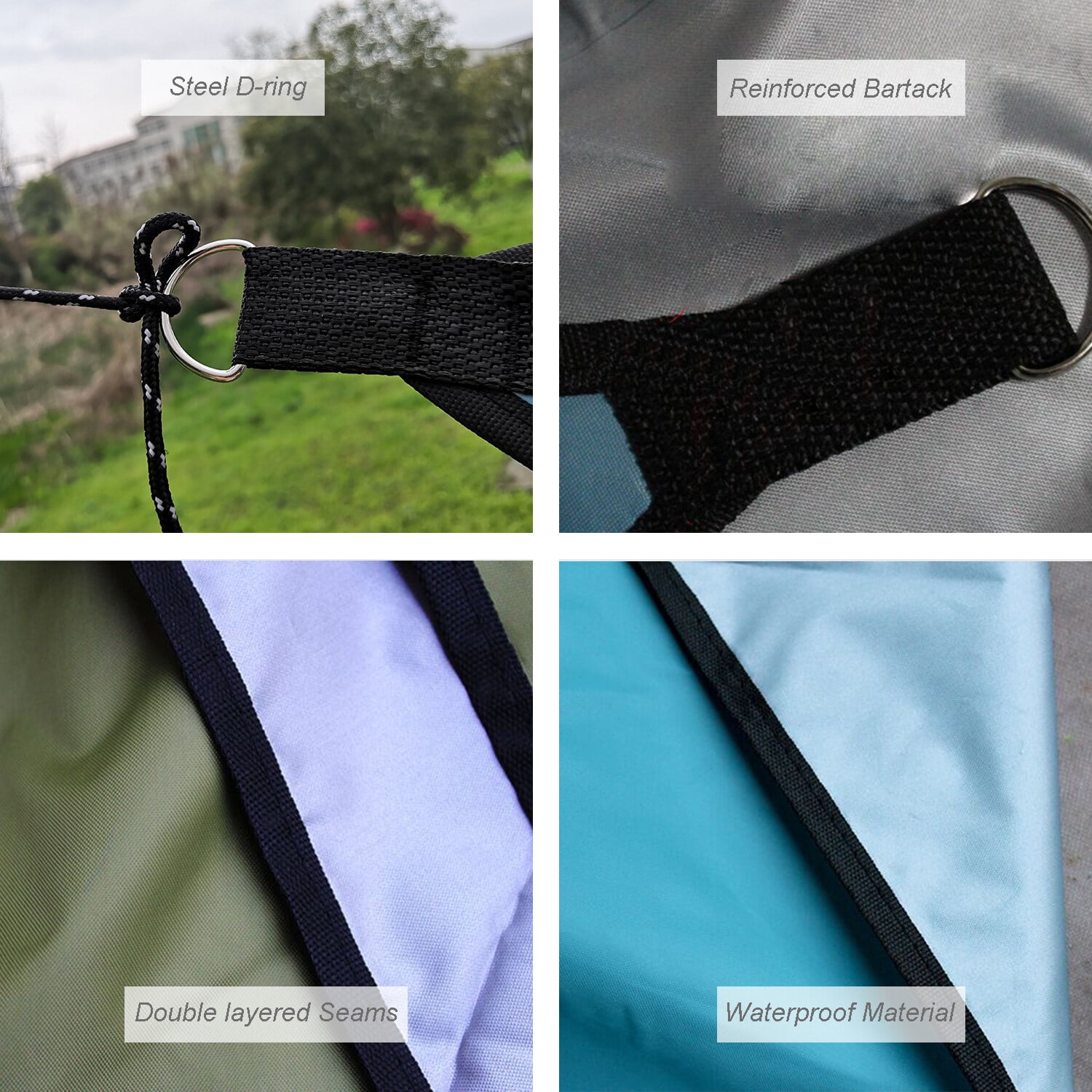 Sail Canopy,210t Sand Canopy Waterproof Heavy Duty 210t Sand Patio Sun ...