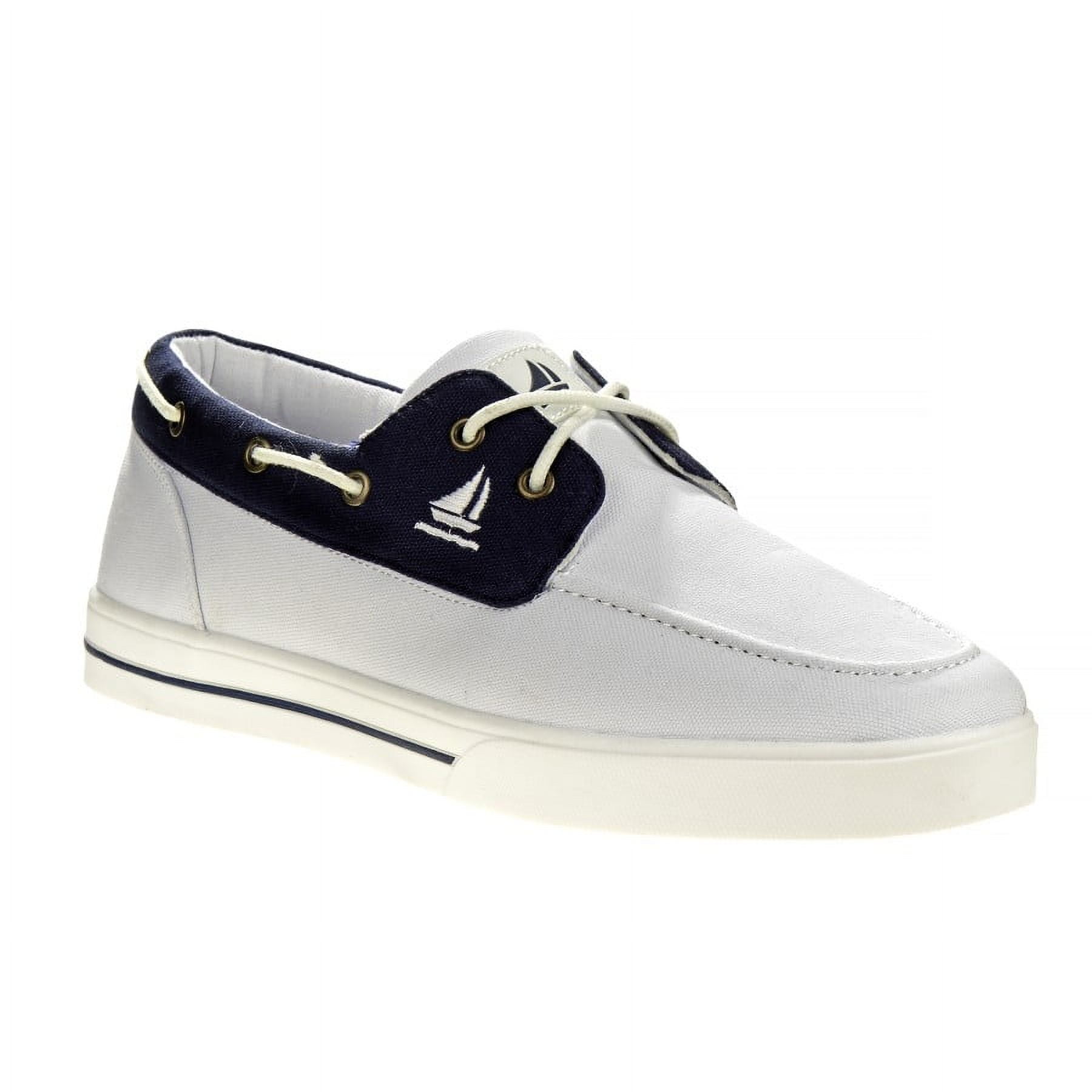 Sail Men's Canvas Boat Shoes - White, 11 - Walmart.com