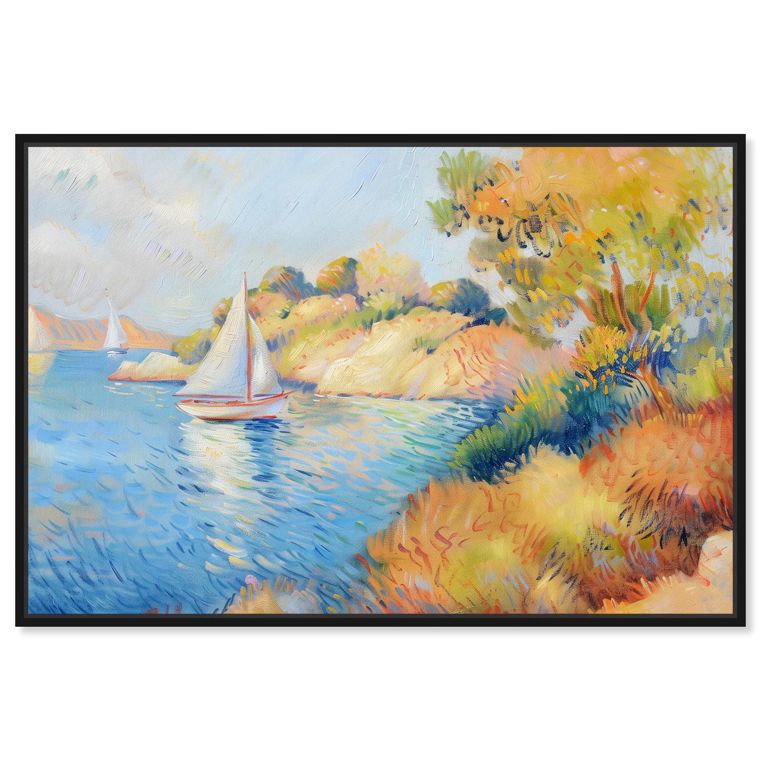 Sail Off In The Morning Impressionism Wall Art /Monet And Van Gogh ...