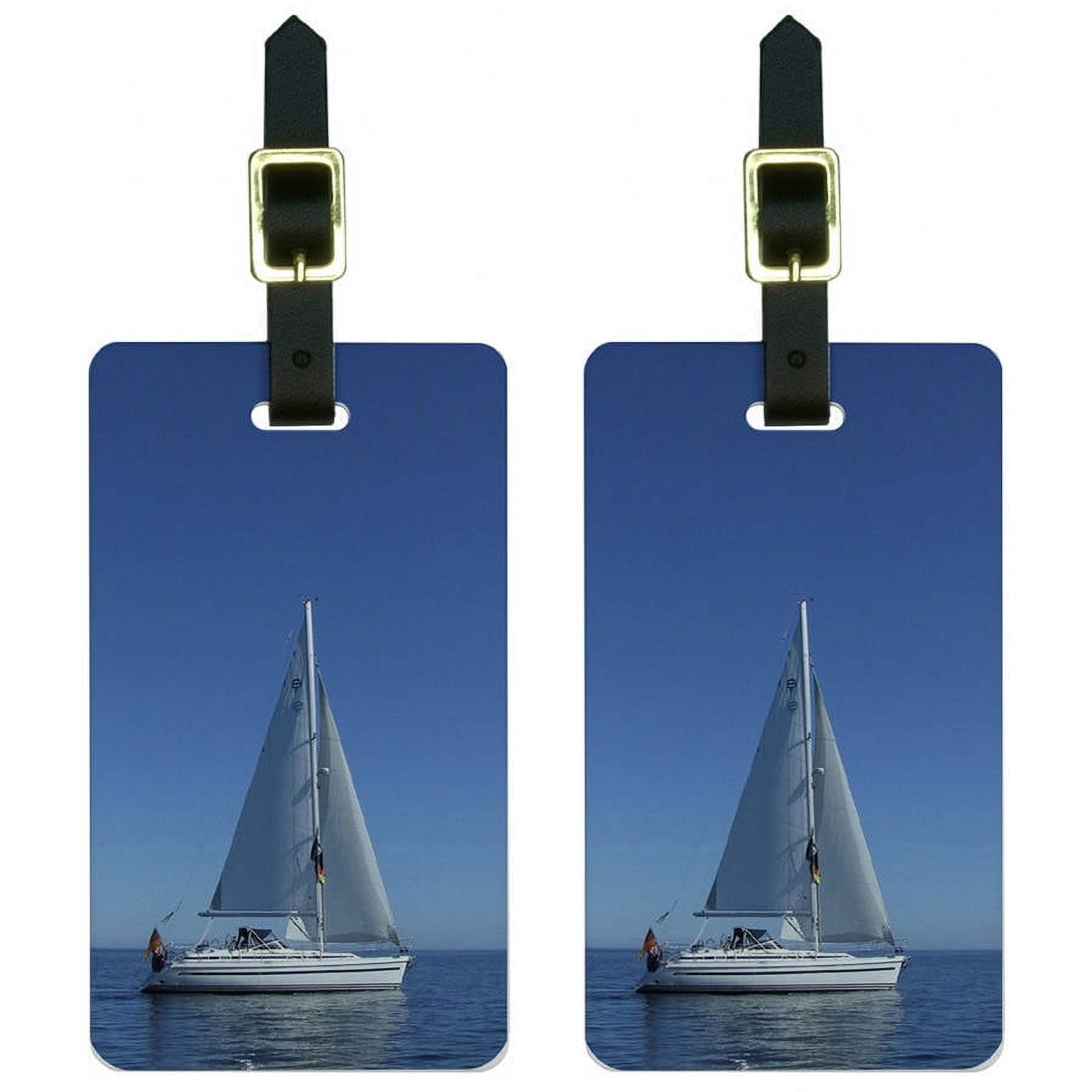 Sail Sailing Boat Luggage Tags Suitcase Carry-On ID, Set of 2 - Walmart.com