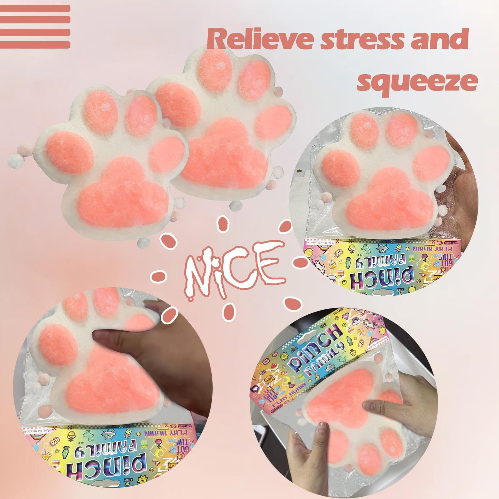 Sailboat Cat Paw Squishy Giant Handmade Cat Paw Squishy Toy Taba ...