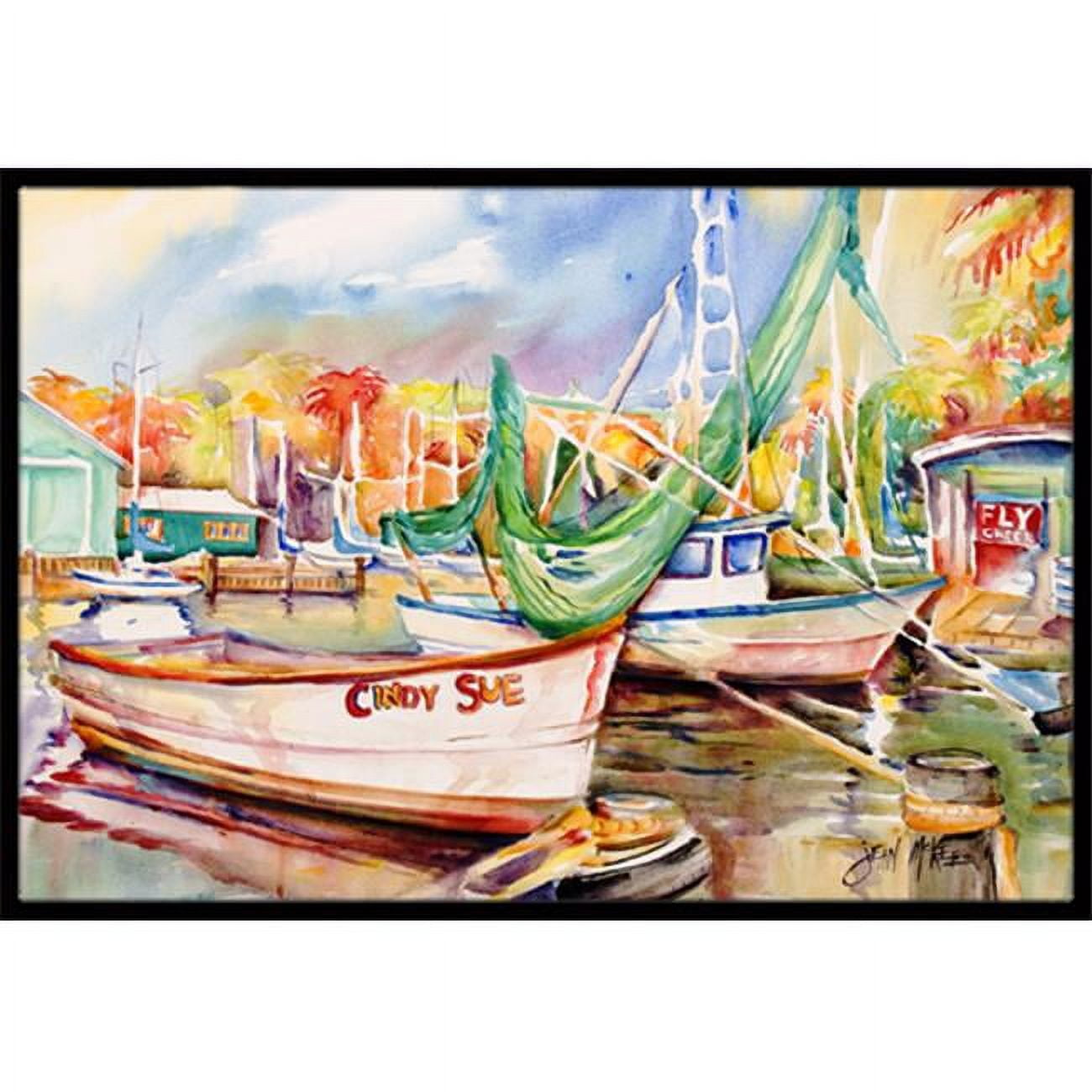 Sailboat Cindy Sue Indoor & Outdoor Mat- 24 x 36 in. - Walmart.com