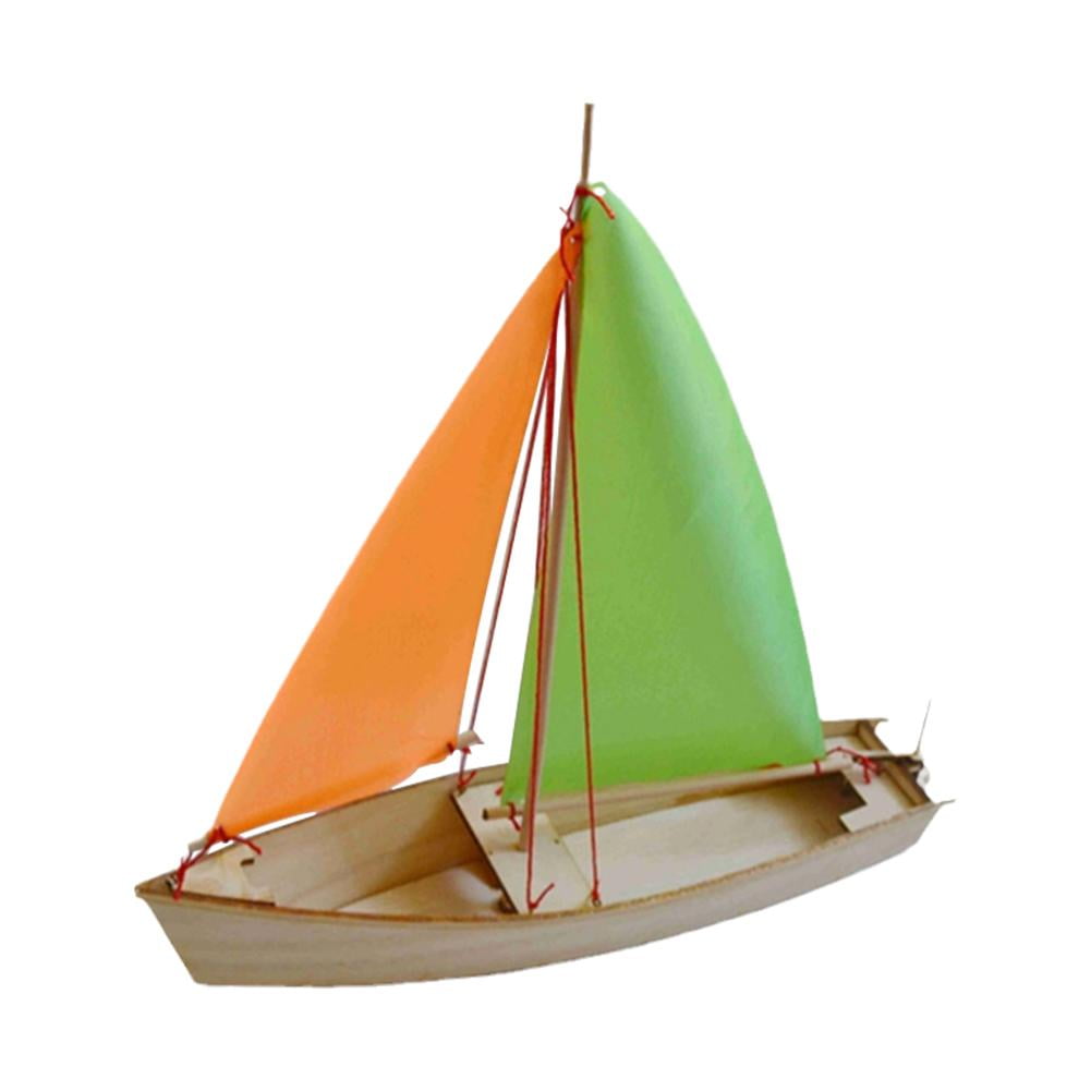Sailboat Color Random (A) $Self-Propelled Sailboat Wooden Ship Model ...