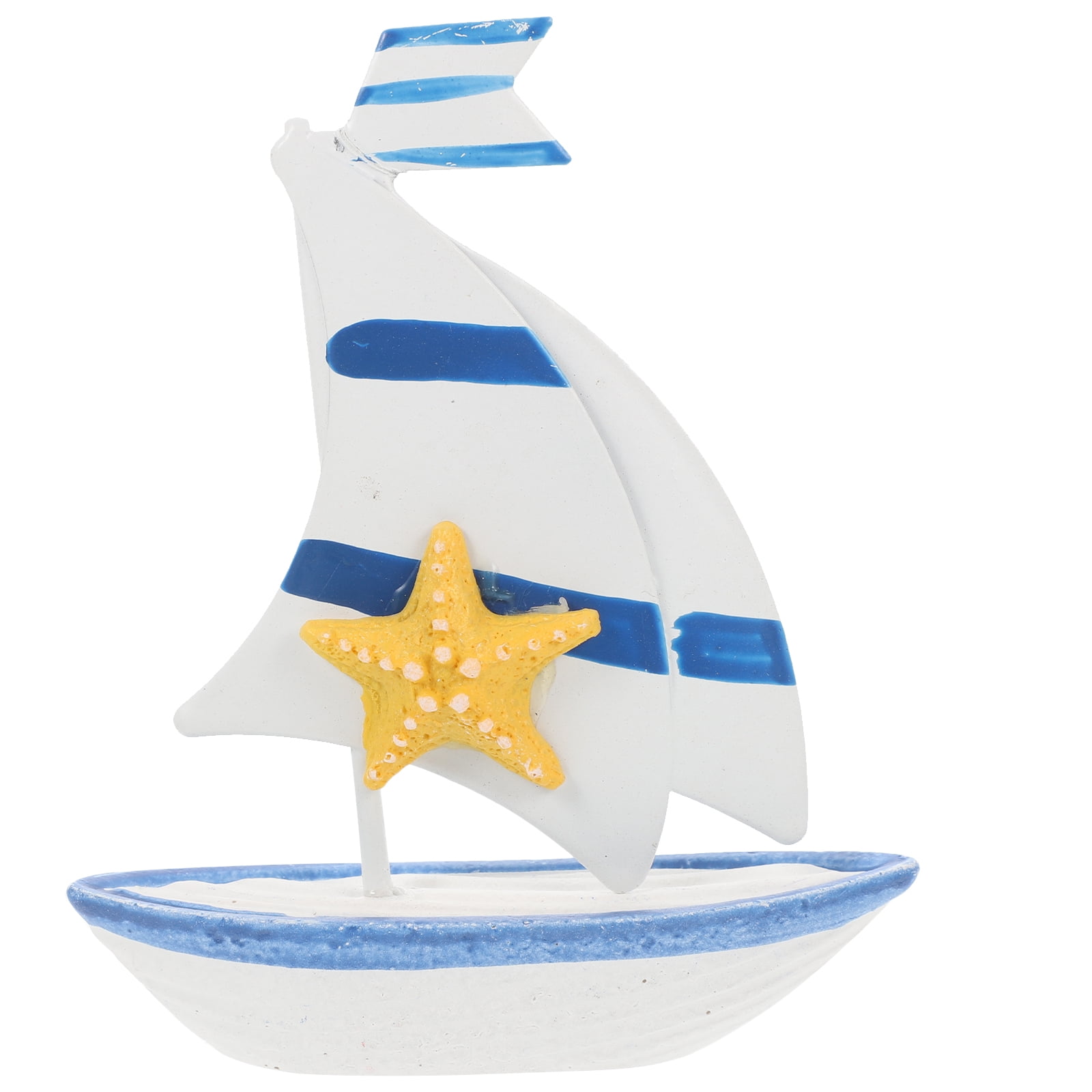 Sailboat Crafts Pirate Ship Toy Ocean Toys Nautical Model Miniature ...