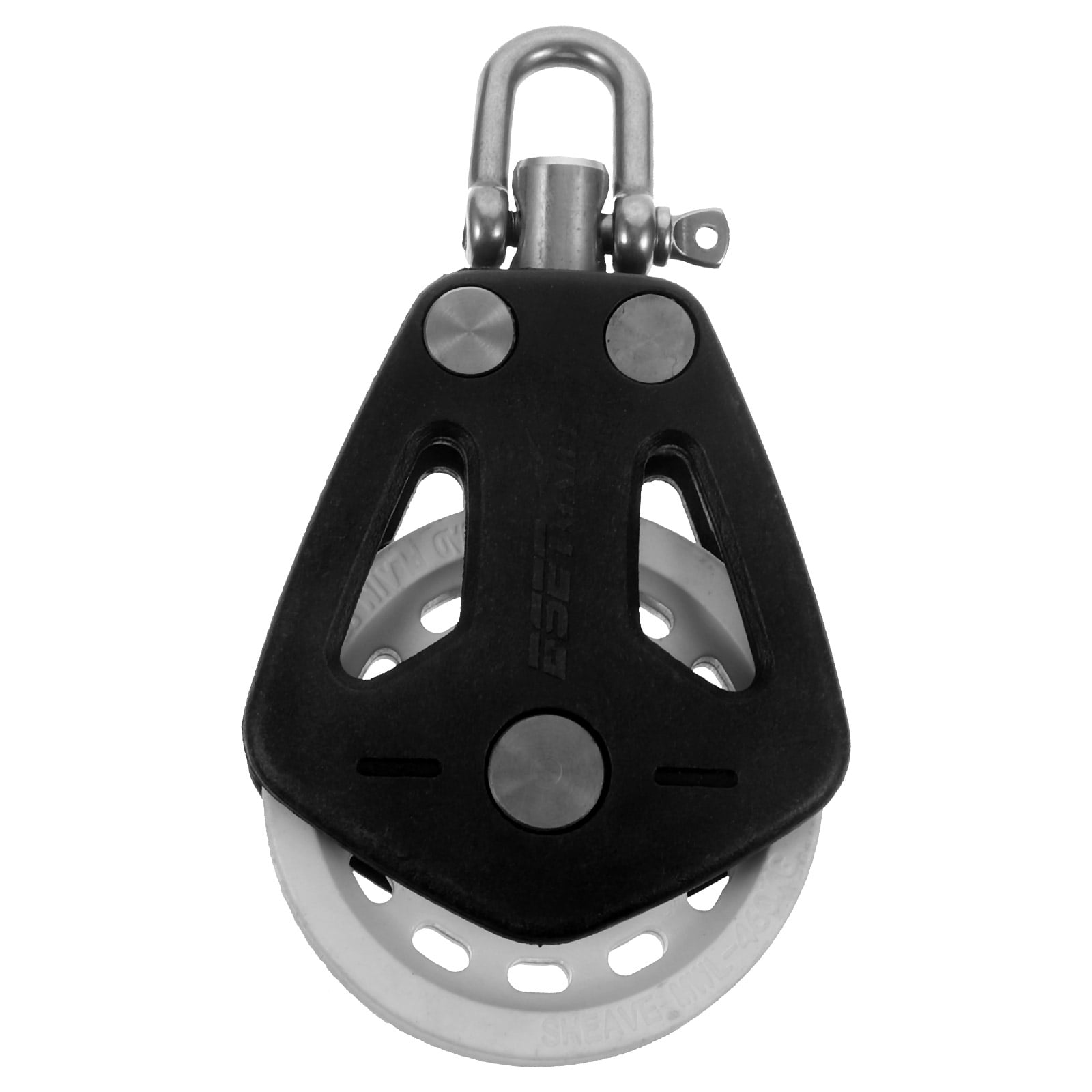 Sailboat Pulley Nylon Crane Pulley Block Lifting Single Pulley Swivel ...