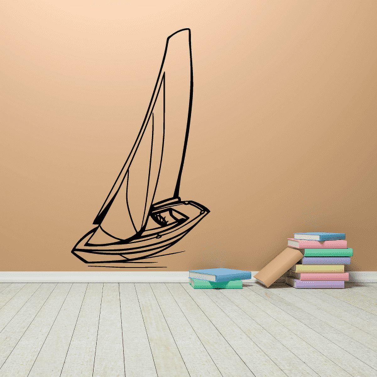 Sailboat Wall Decal - Vinyl Decal - Car Decal - CDS001 - 36 Inches ...