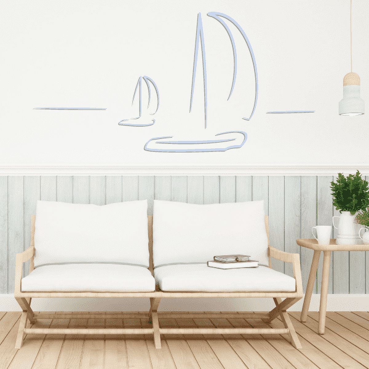 Sailboat Wall Decal - Vinyl Sticker - Car Sticker - Die Cut Sticker ...